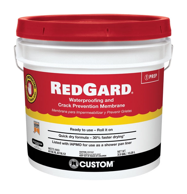 RedGard 3.5 Gallon Outdoor Sealant, Elastomeric Waterproofing Membrane ...