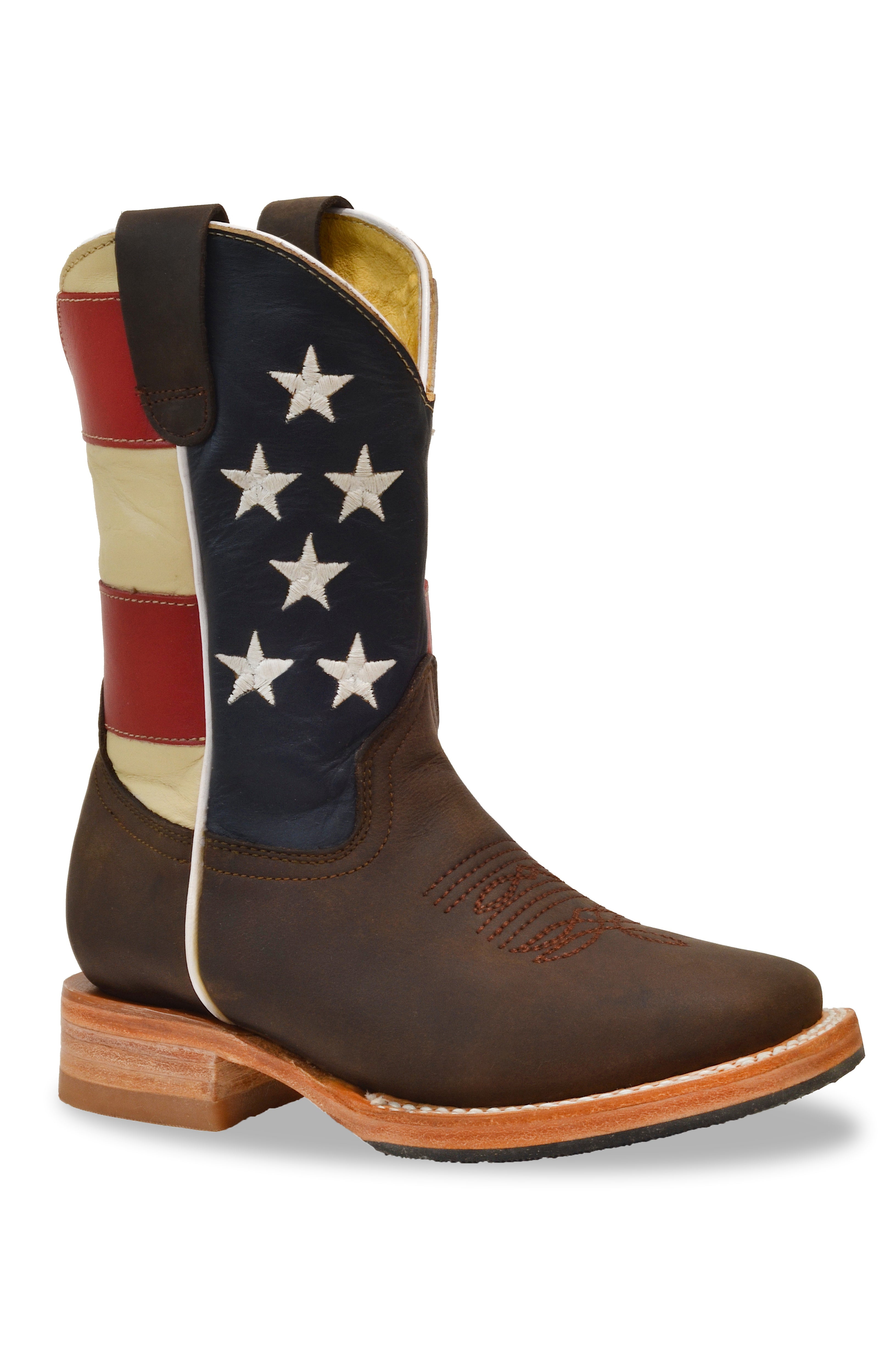 RedHawk Boot Co. Kids Wide Square Toe Cowboy Boots - Walmart.com