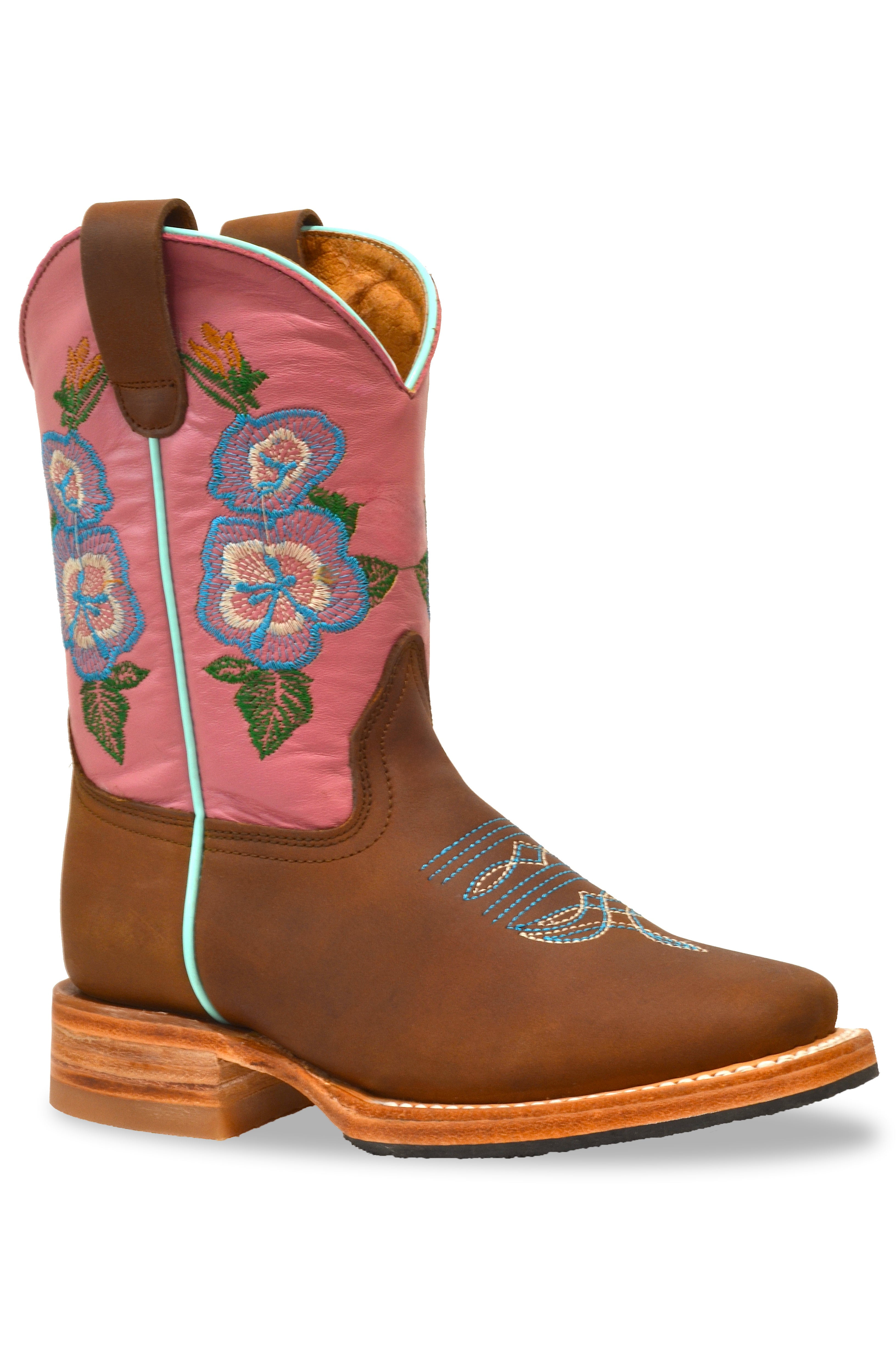 RedHawk Boot Co. Kids Wide Square Toe Cowgirl Boots - Walmart.com