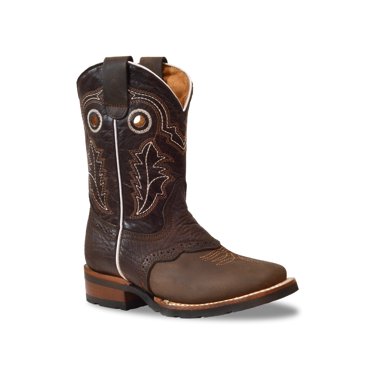RedHawk Boot Co. Kids Wide Square Toe Cowgirl Boots - Walmart.com