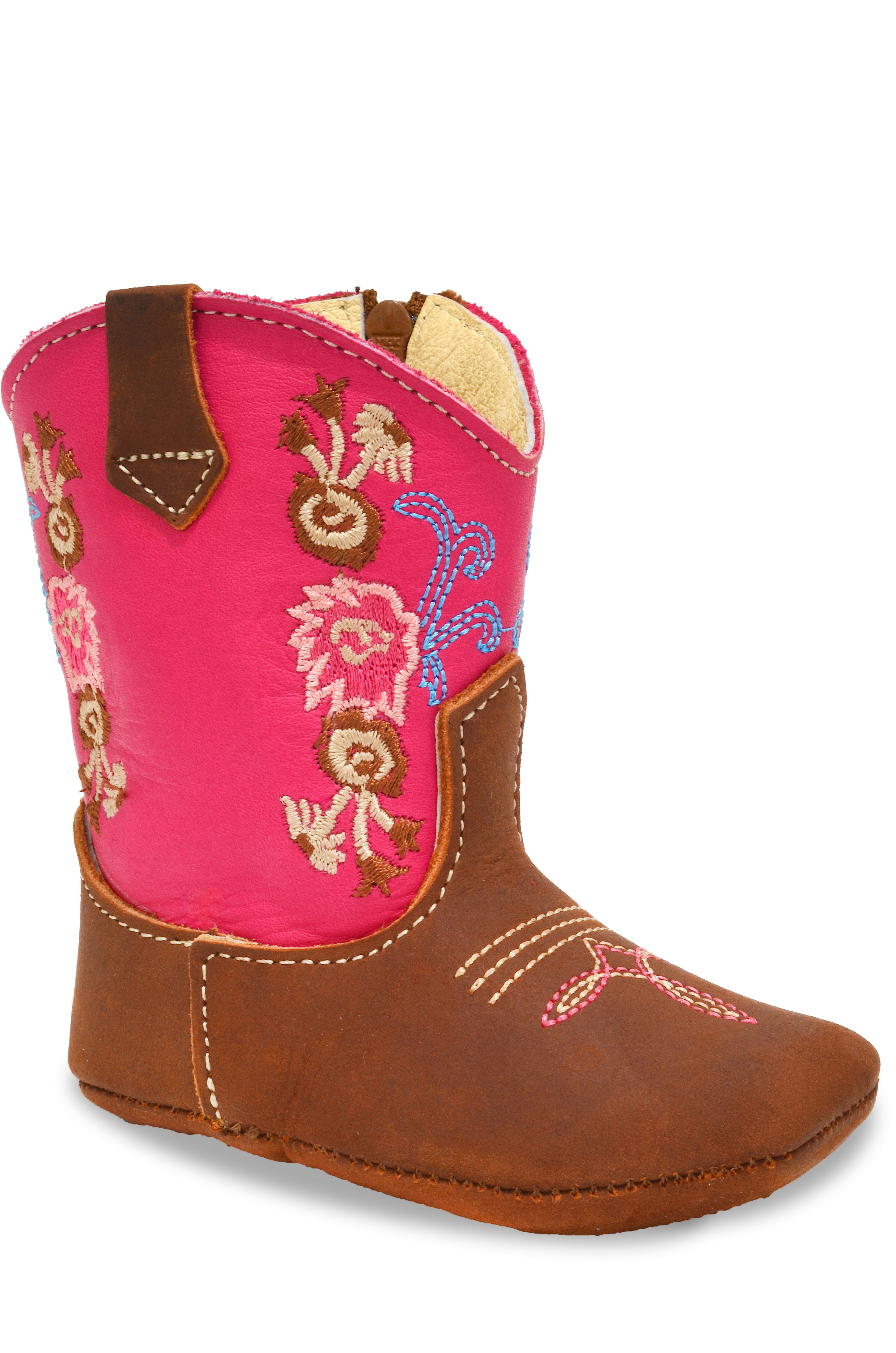 RedHawk Boot Co. Little Cowpokes Square Toe Booties - Walmart.com