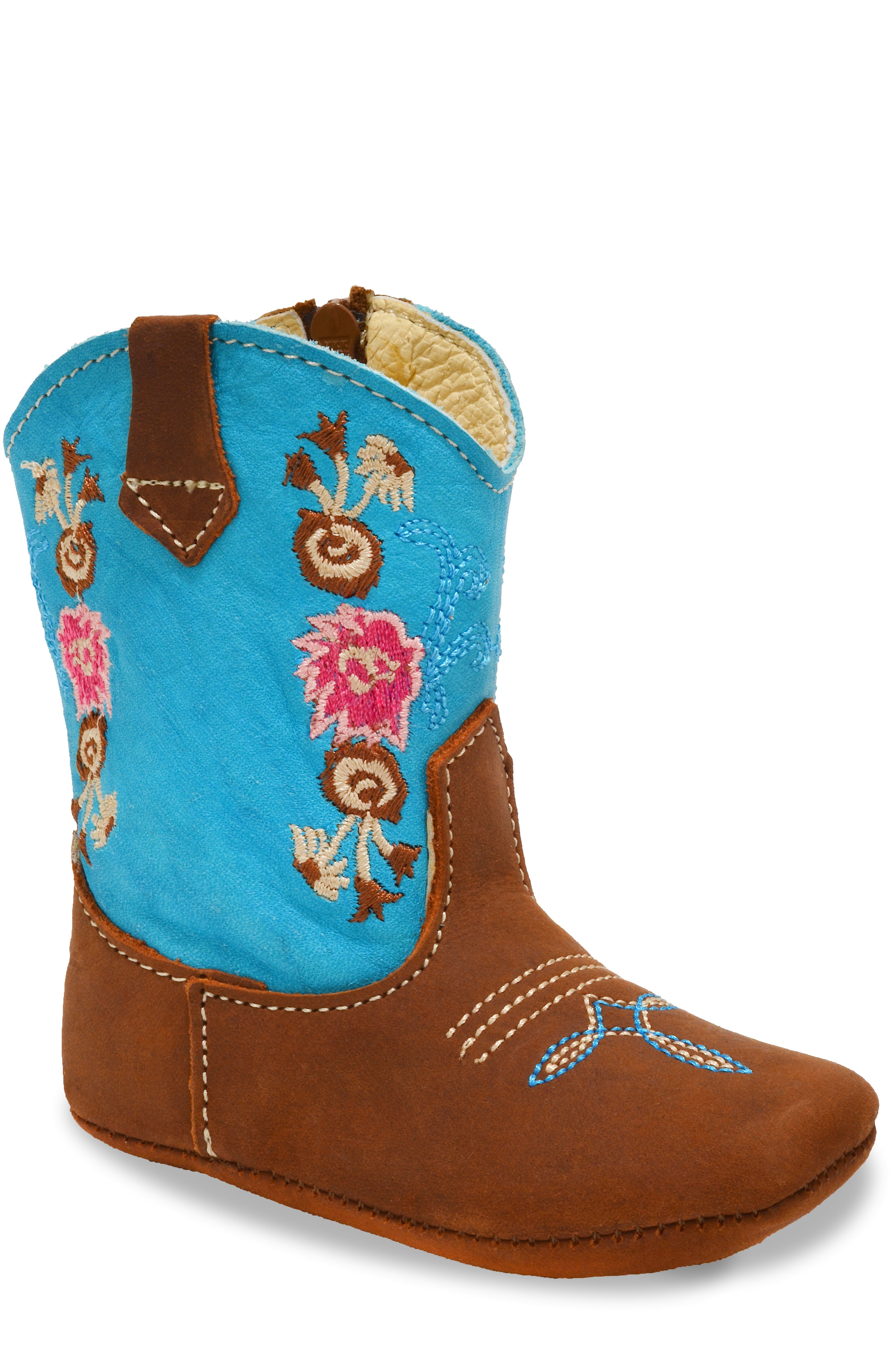 RedHawk Boot Co. Little Cowpokes Square Toe Booties - Walmart.com