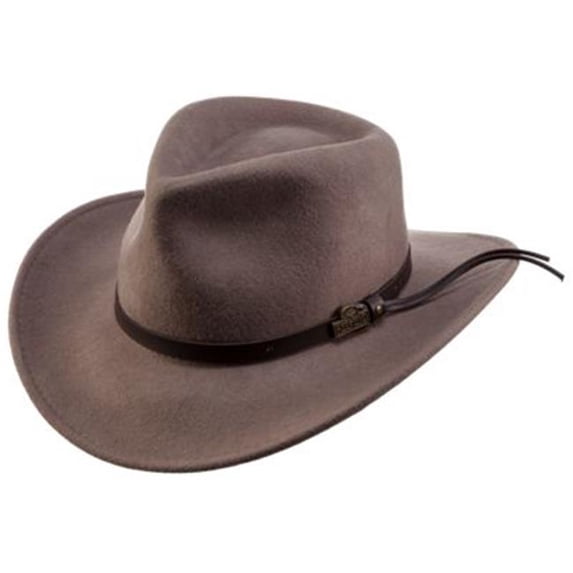 RedHead 640BPDF6 All Seasons Wool Felt Outback Hat, Putty - Large ...