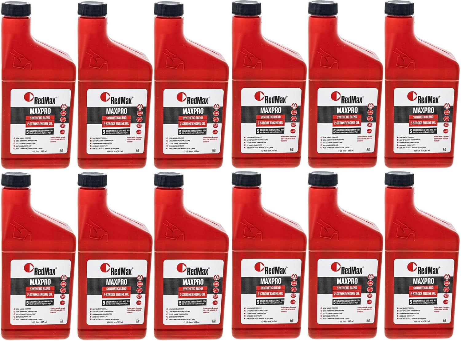 RedMax 580357204 OEM MaxLife 2-Cycle Oil 50:1, 5 gal Mix, 13 oz. Pack ...
