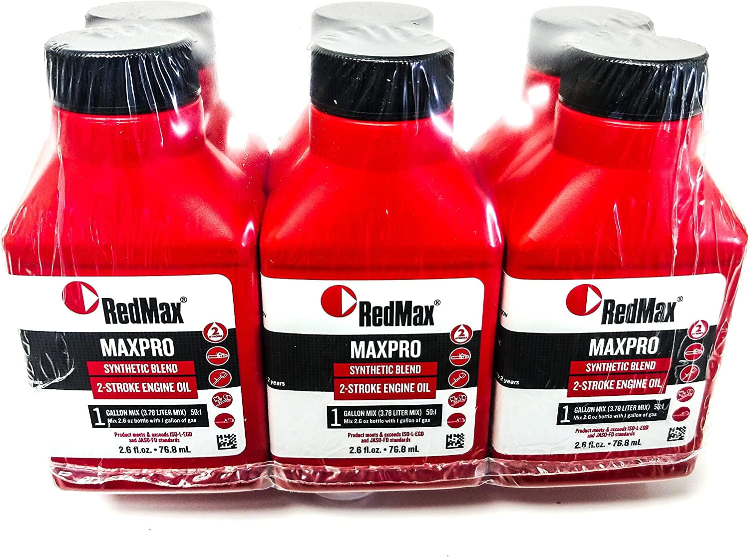 RedMax 598817701 OEM MaxLife 2-Cycle Engine Oil 2.6oz 1 Gallon Mix ...