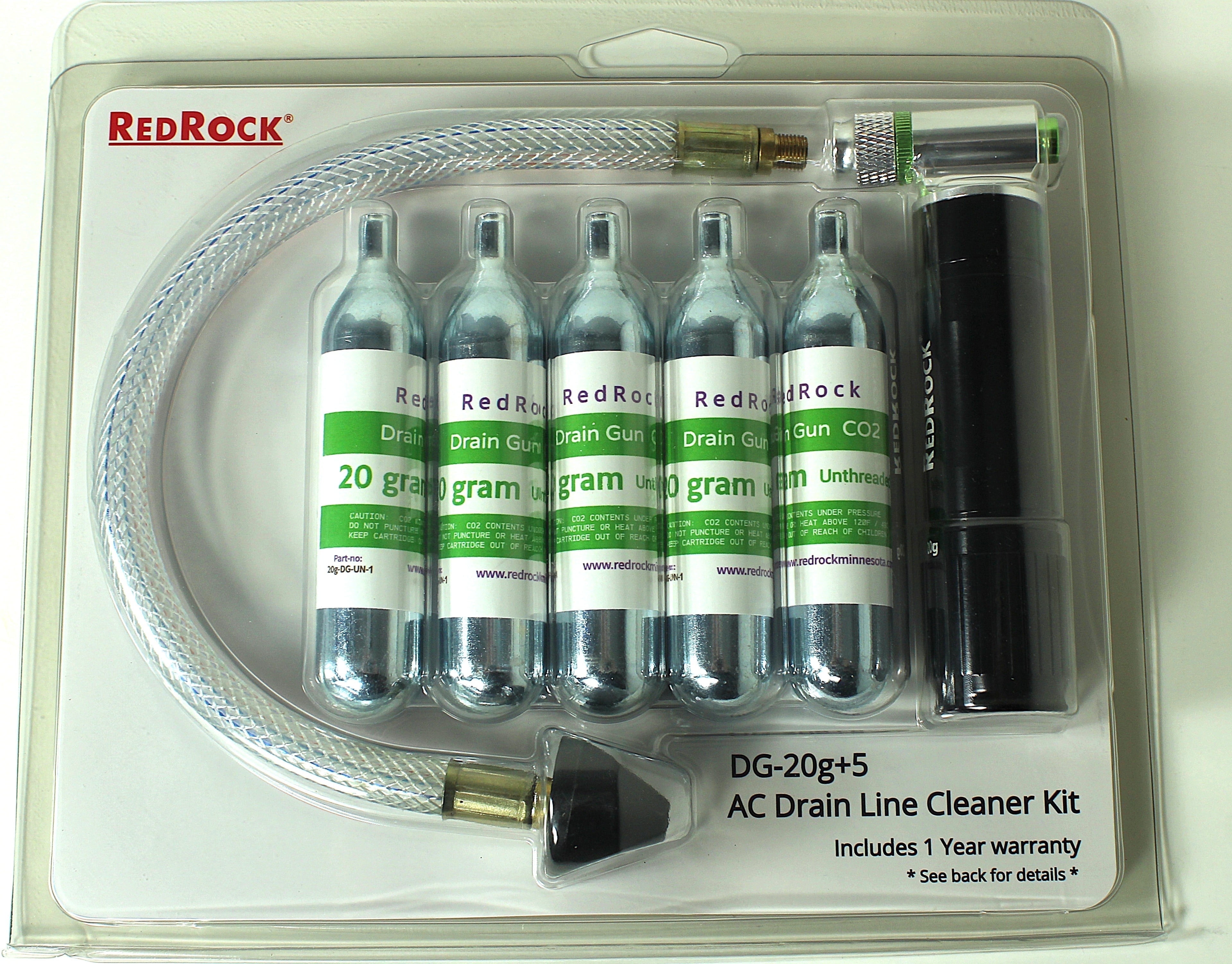 RedRock 20g HVAC Drain Line Cleaning – Reusable CO₂ Blaster Tool | with ...