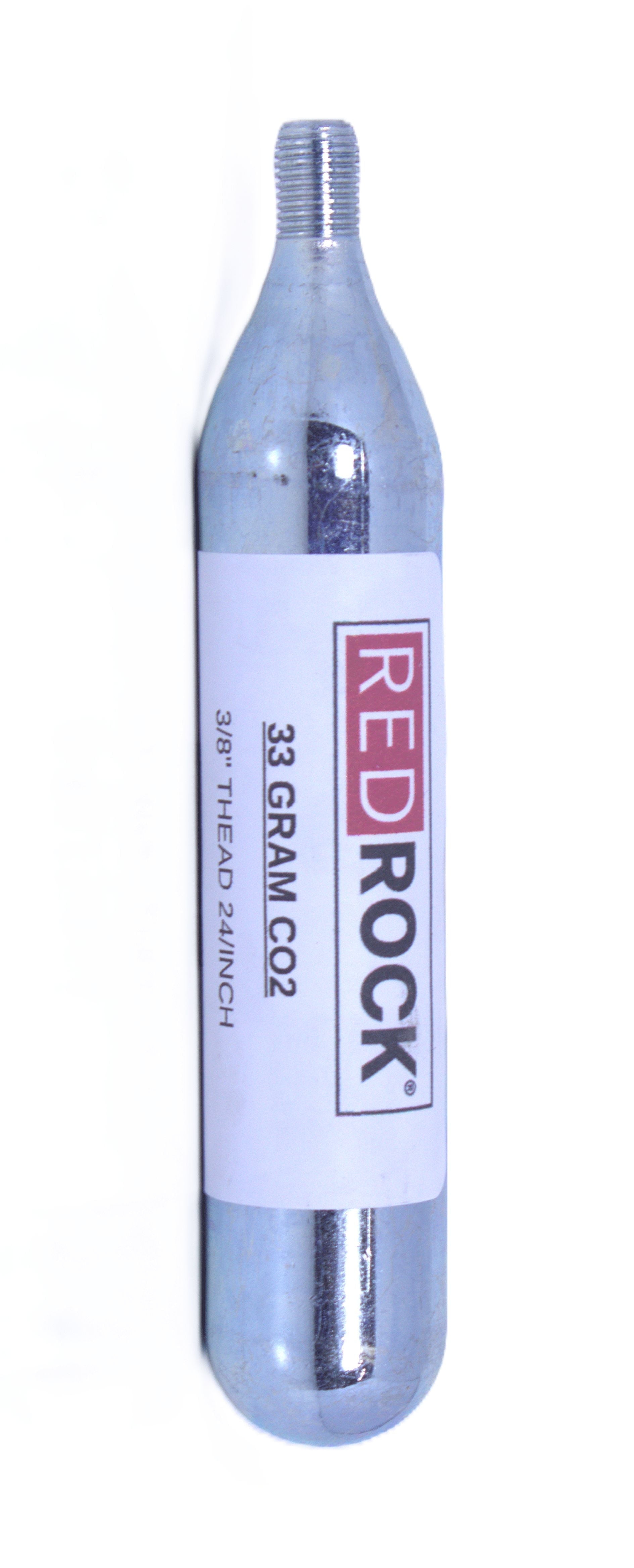 RedRock 33g CO₂ Cartridge, Threaded 3/8" (24 TPI) Replacement Cylinder ...
