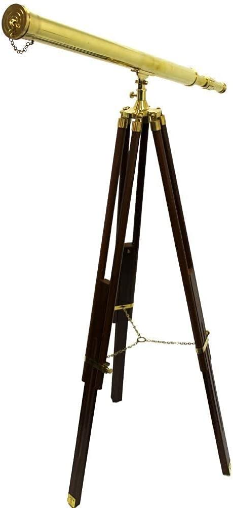 RedSkyTrader 38" Brass Telescope Harbormaster: Nautical Ship Scope ...