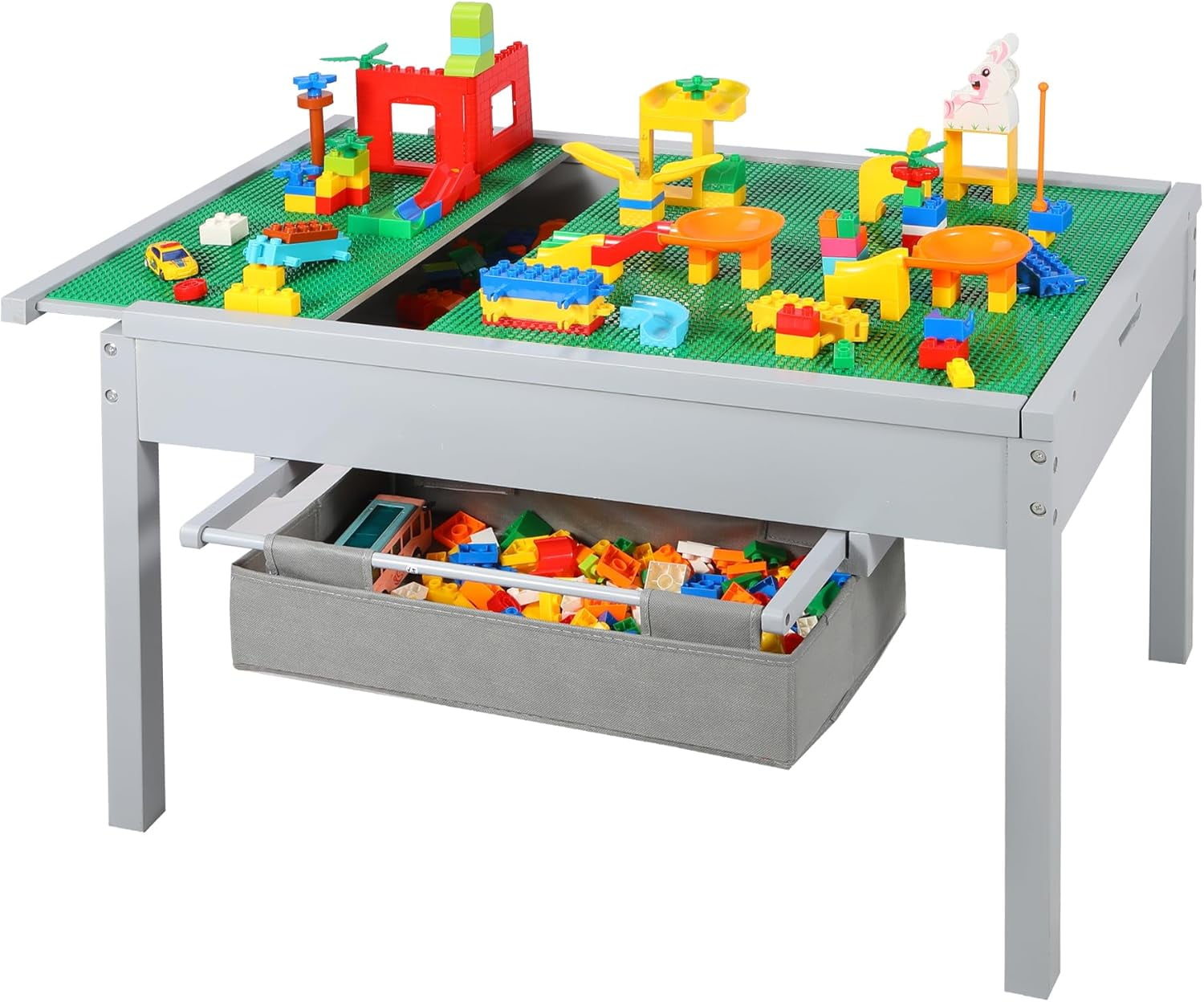 RedSwing 2 in 1 Kids Activity Table with Storage Drawers, Wooden ...