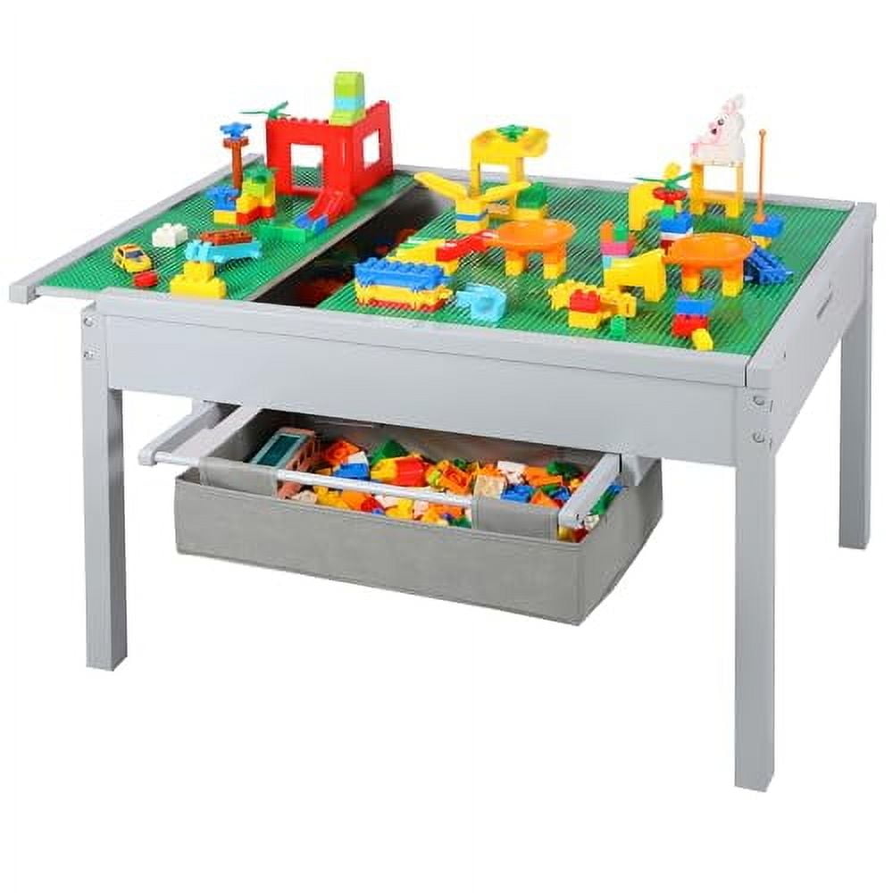 RedSwing 2 in 1 Kids Activity Table with Storage Drawers, Wooden ...