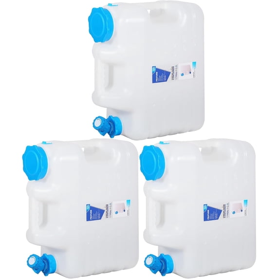 RedSwing 3 Pack 4.9 Gallon/18.5L Portable Water Container with Spigot ...