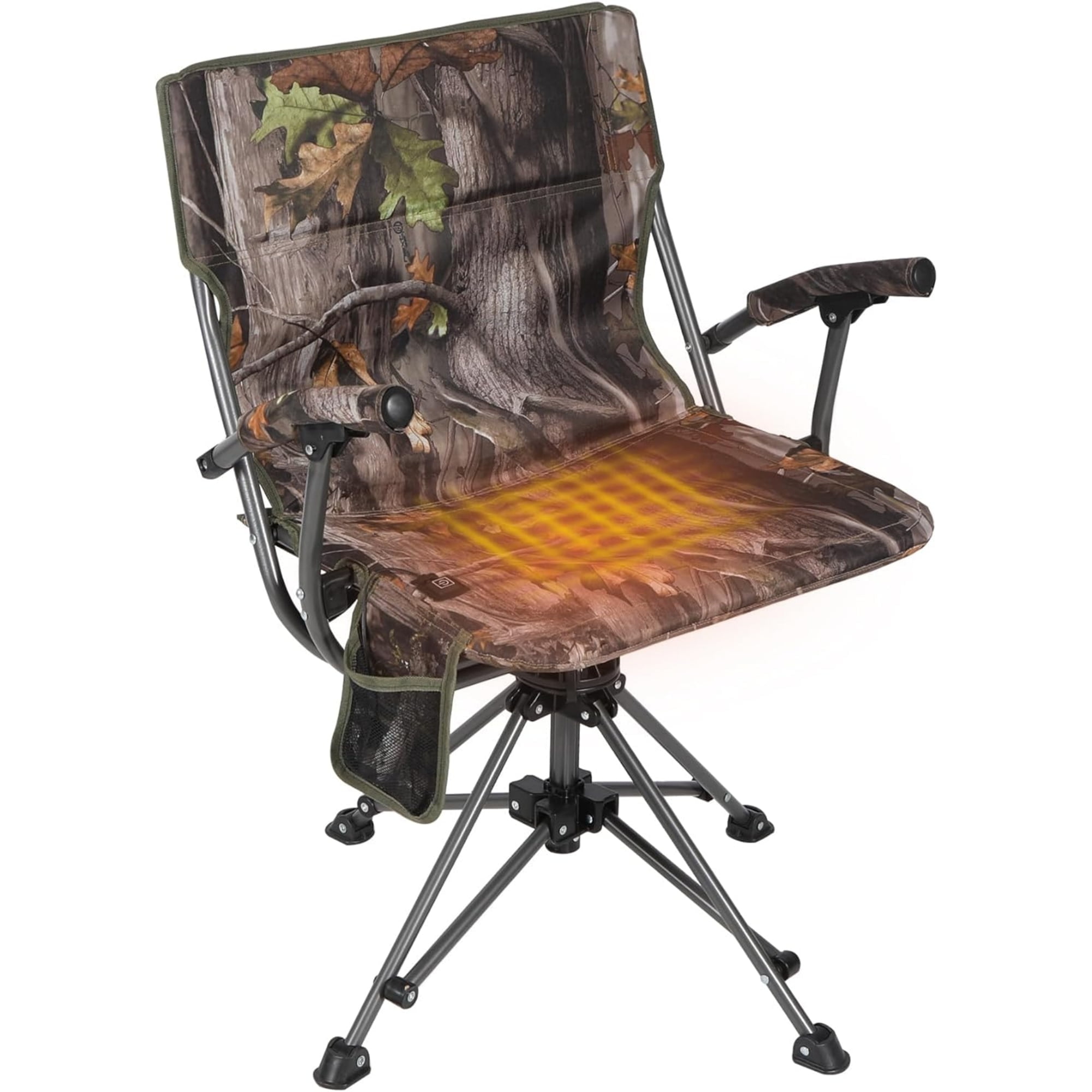 RedSwing 360° Swivel Heated Hunting Chairs for Ground Blinds, Portable ...