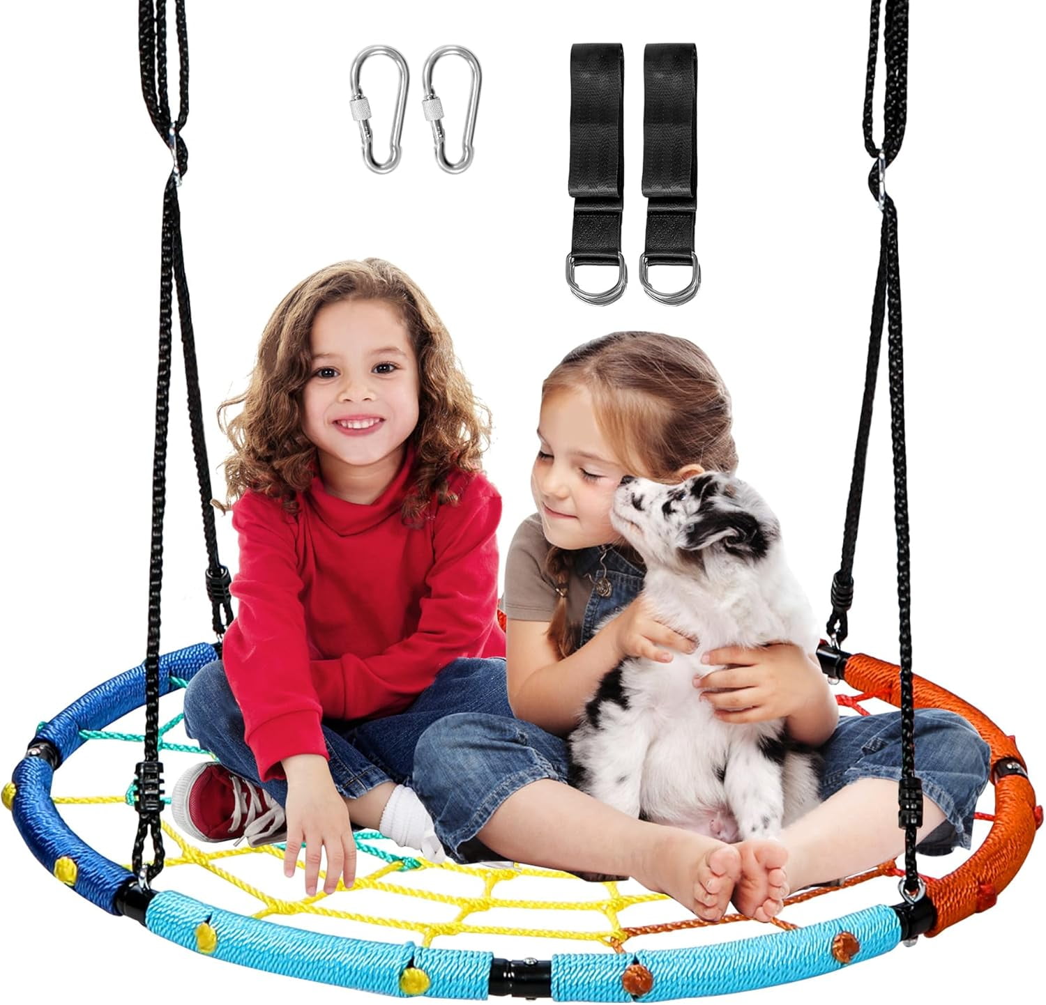 RedSwing 40" Spider Web Swing, Outdoor Rope Swing for Tree, Safe ...