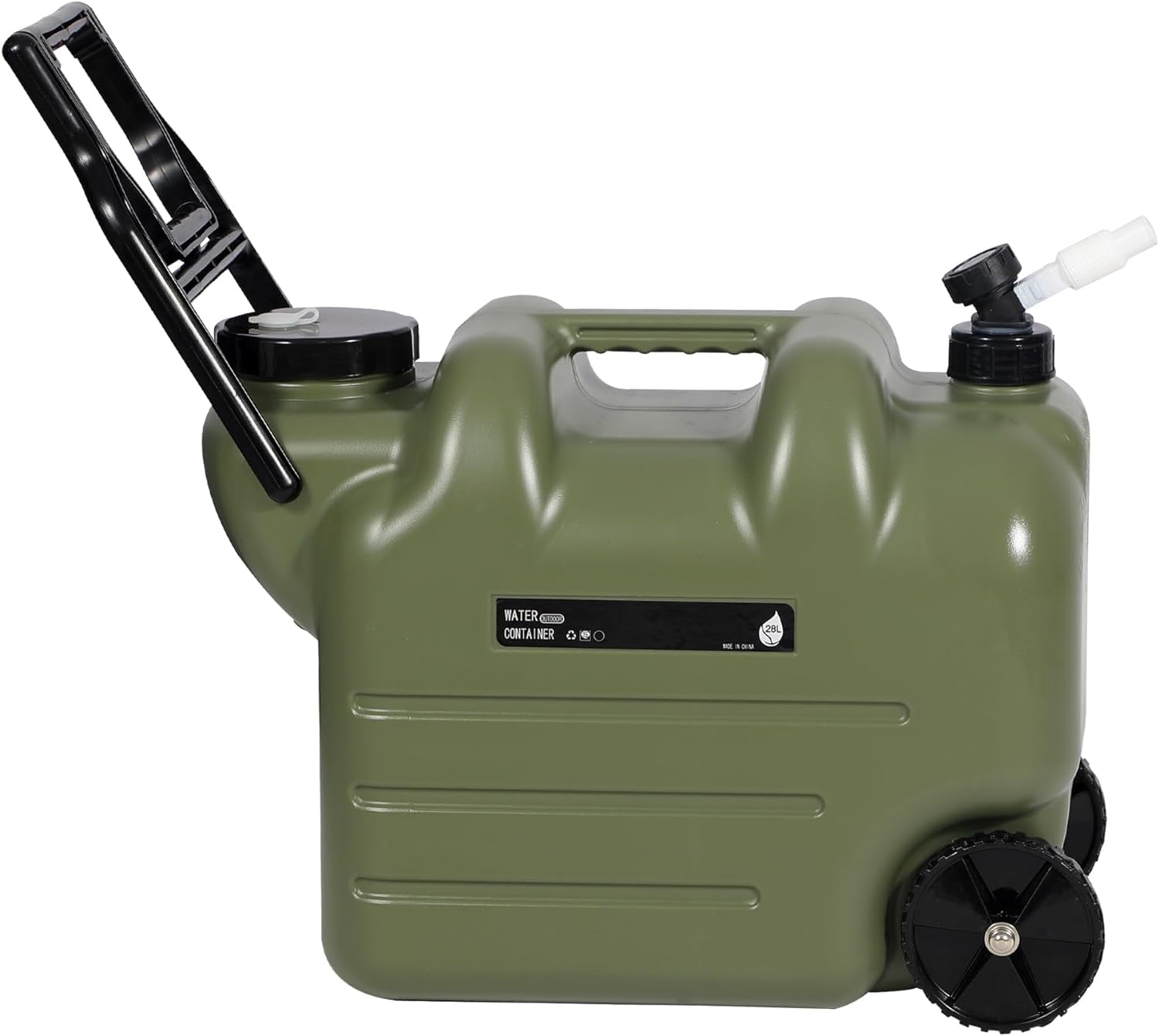 RedSwing 7.4 Gallon Water Container with Wheels and Collapsible Handle ...