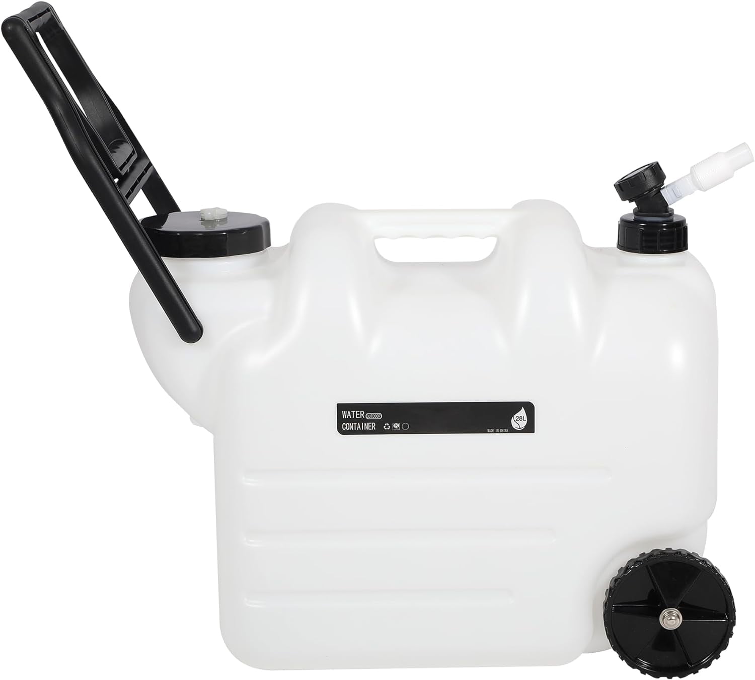 RedSwing 7.4 Gallon Water Container with Wheels and Collapsible Handle ...