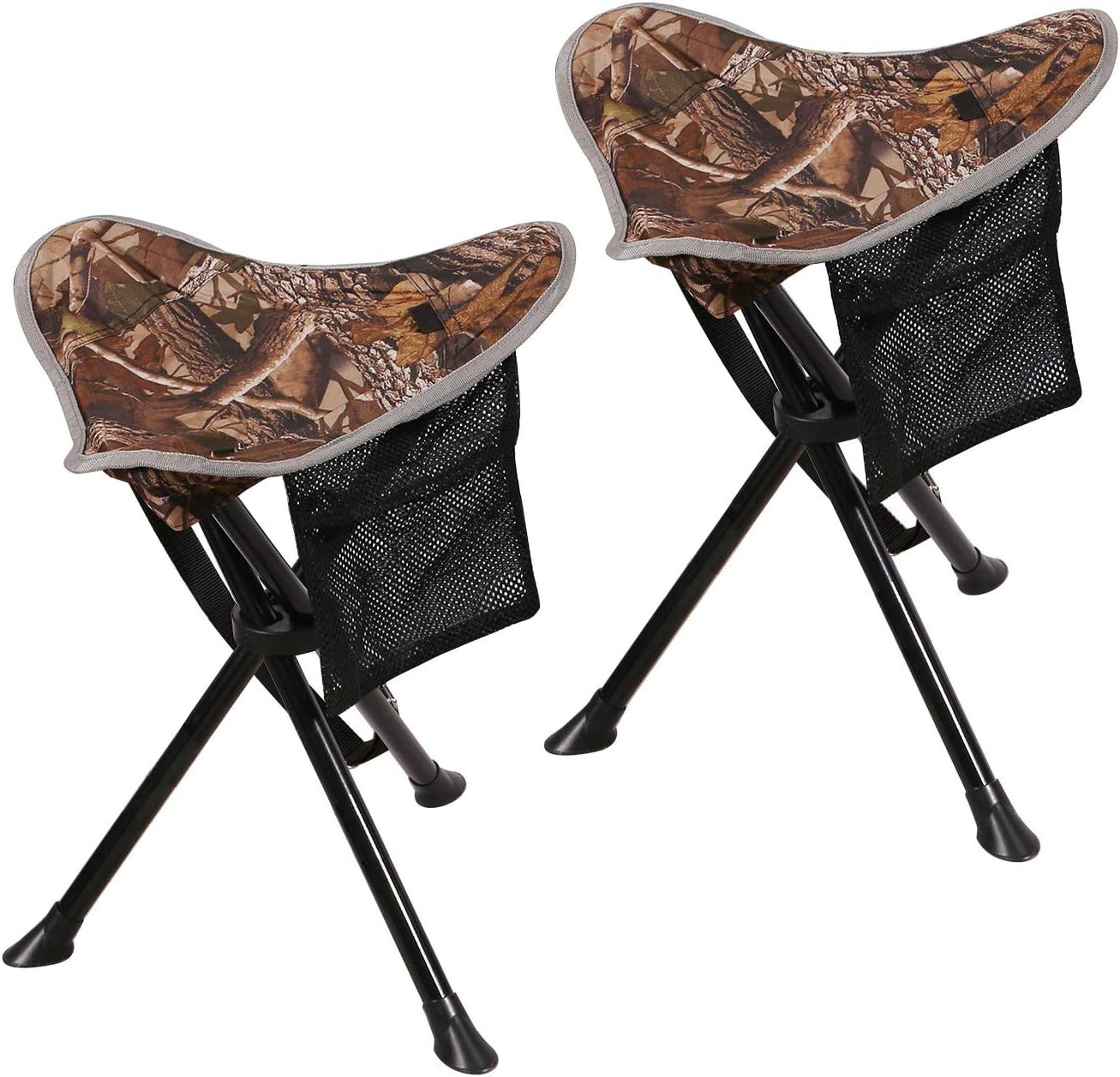 RedSwing Camping Stool Folding 2 Pack, Portable and Lightweight Tripod ...