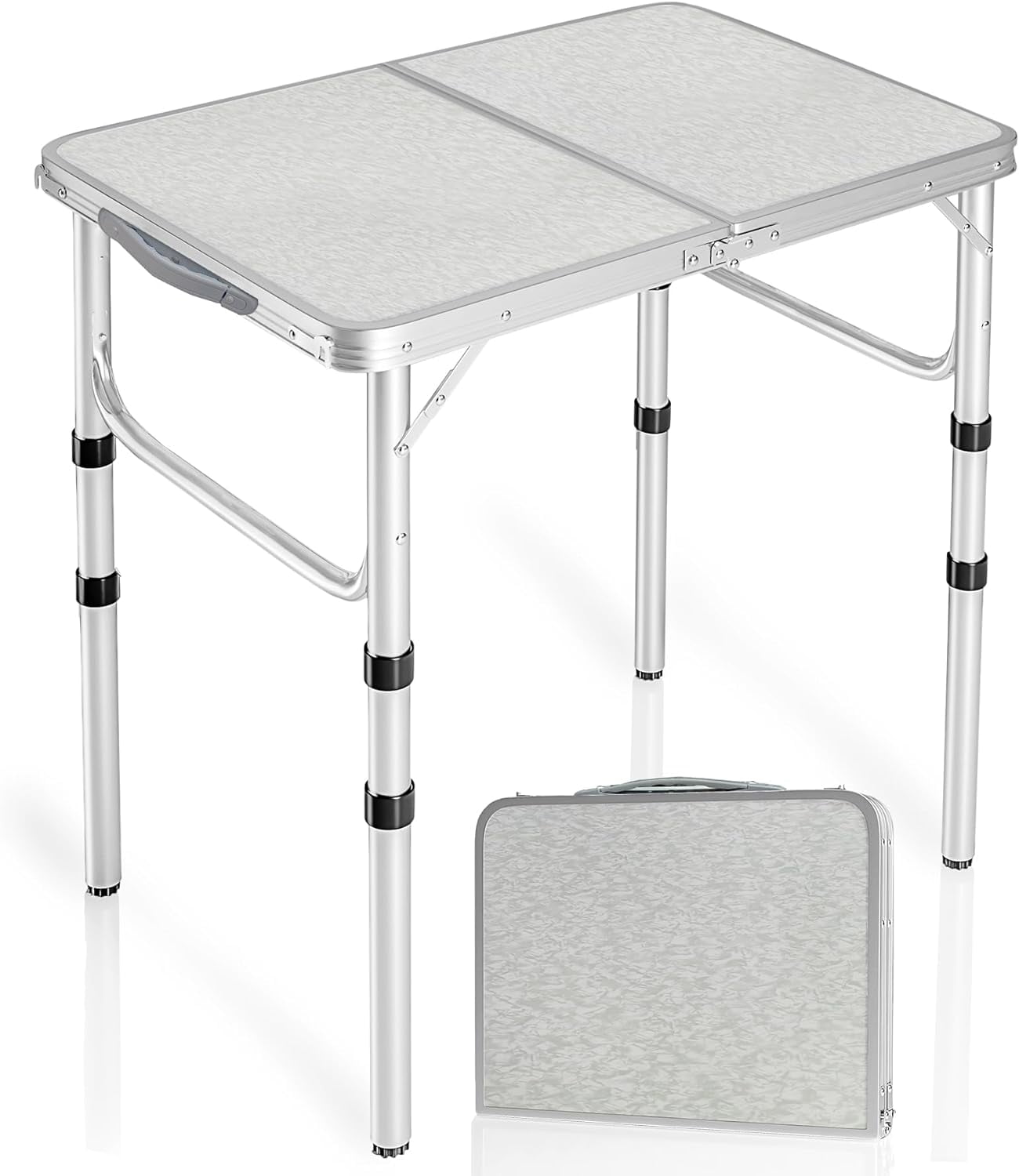 RedSwing Small Folding Table 2 Feet, Small Foldable Table Adjustable ...