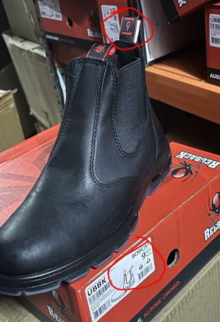 Redback UBBK Tag Size 9/US 10 Men's Easy Escape Elastic Sided Soft Toe ...