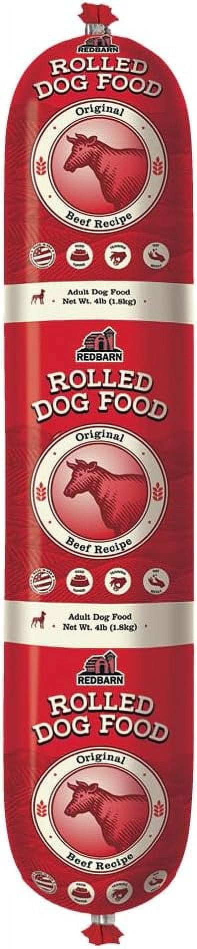Redbarn Premium Rolled Dog Food, Semi-Moist, Beef Recipe, 4 lb. (1 ...