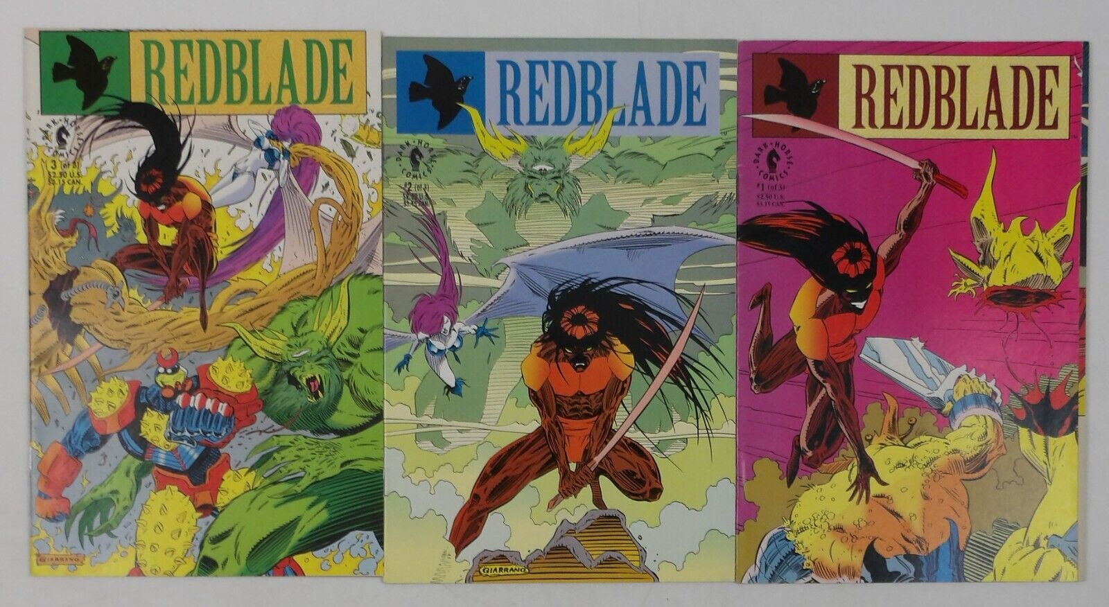 Redblade #1-3 VF/NM complete series samurai demon ; Dark Horse ...