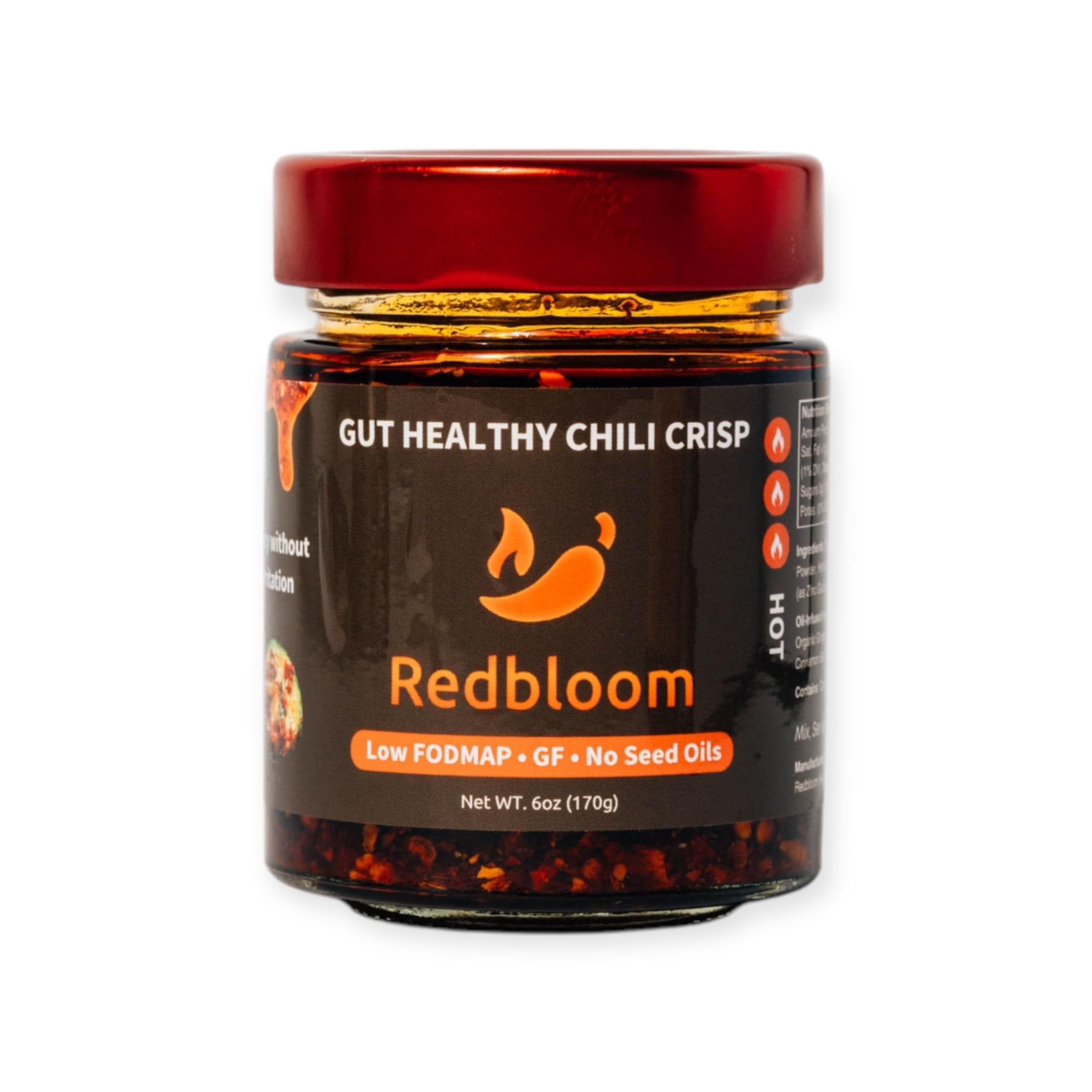Redbloom Gut-Healthy Chili Crisp - Organic AIS1 Chili Oil, No Seed Oils ...