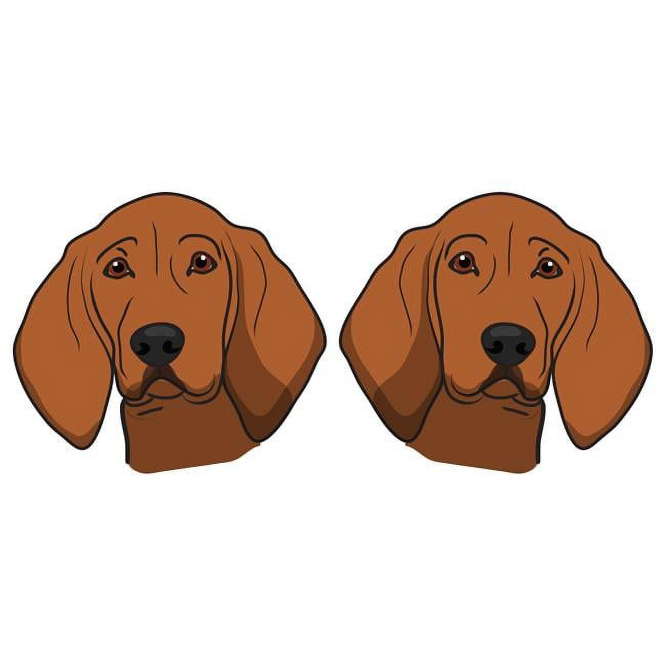 Redbone Coonhound Decal Sign, 2 Pack of 6 - Walmart.com