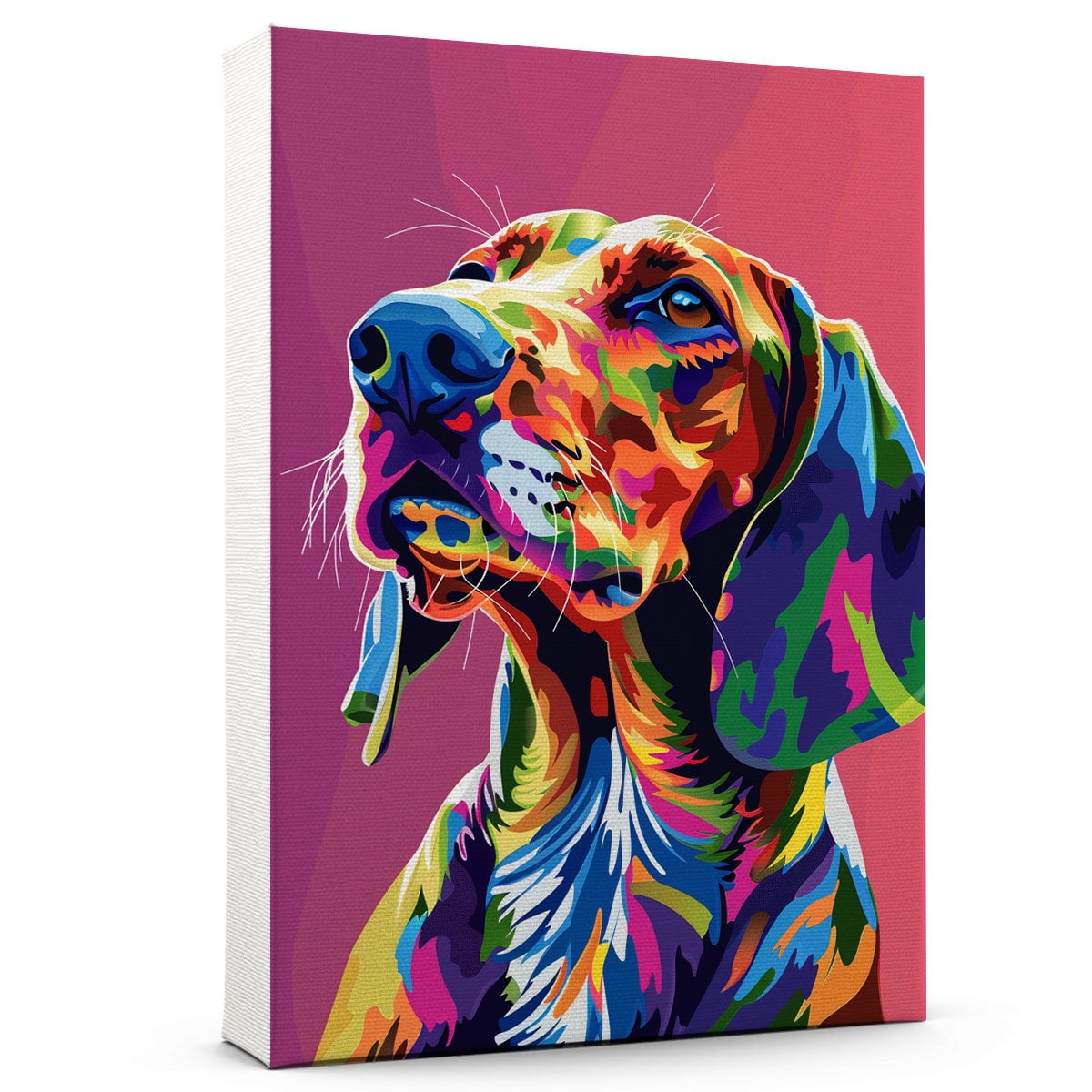 Redbone Coonhound Poster Wall Art - Colorful Dog Canvas Wall Art For ...