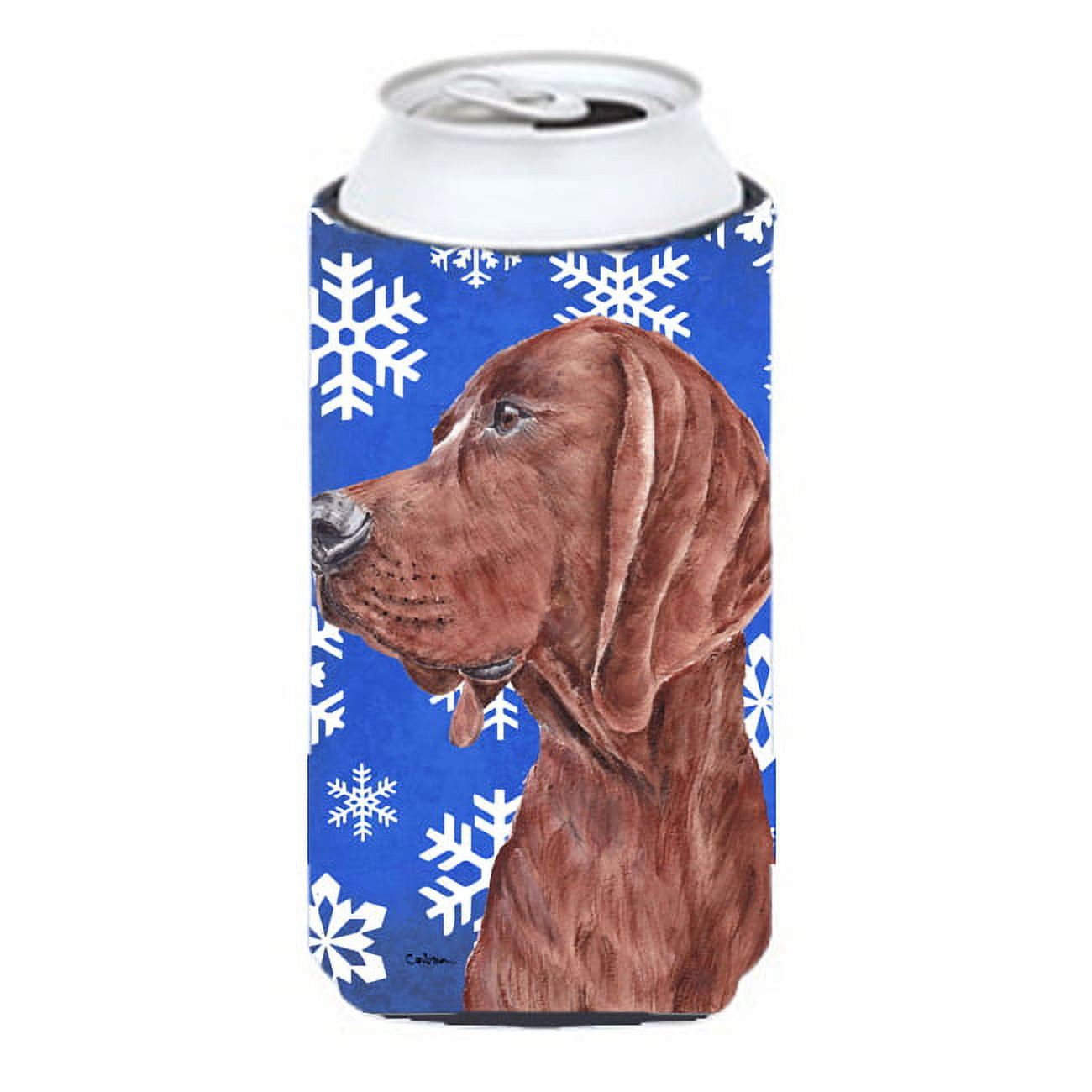 Redbone Coonhound Winter Snowflakes Tall Boy Hugger - Walmart.com