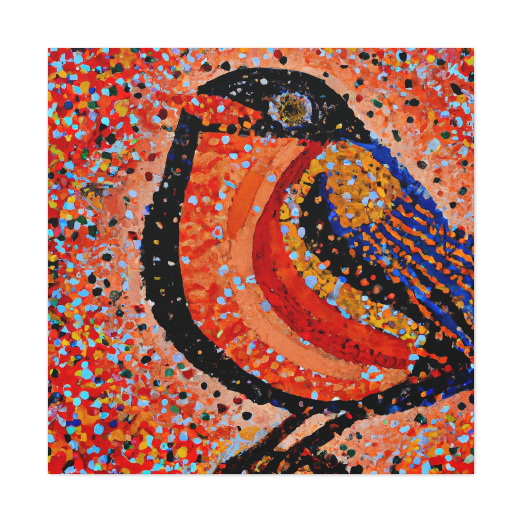 "Redbreast's Pointillistic Pride" - Canvas - Walmart.com