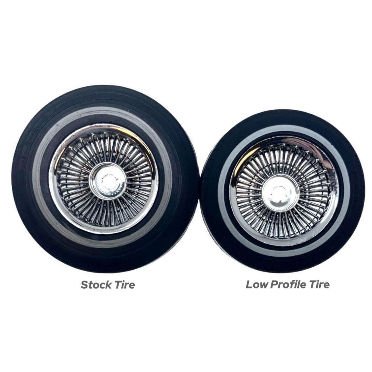 Redcat Racing Low Profile Lowrider SixtyFour Tire With Painted White ...