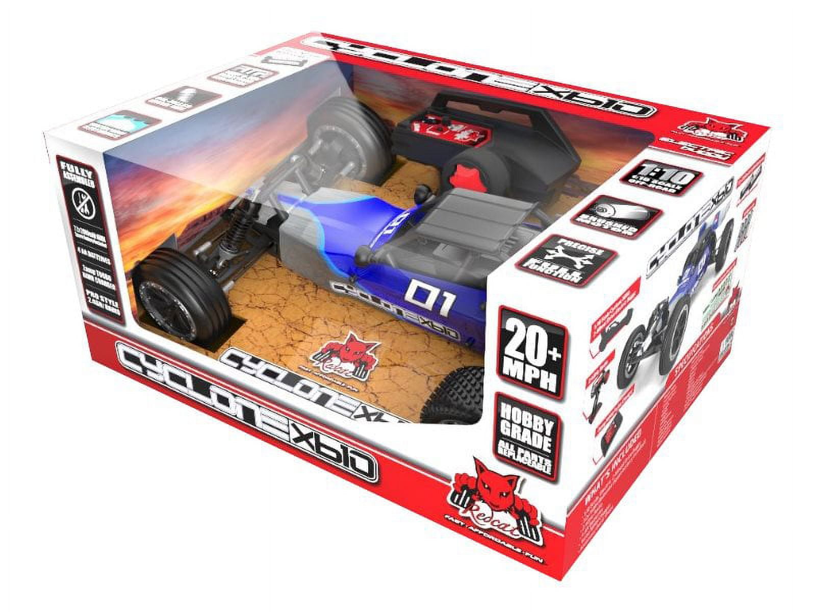 Redcat Racing Cyclone XB10 RC Car Motor Truck - Blue - Walmart.com