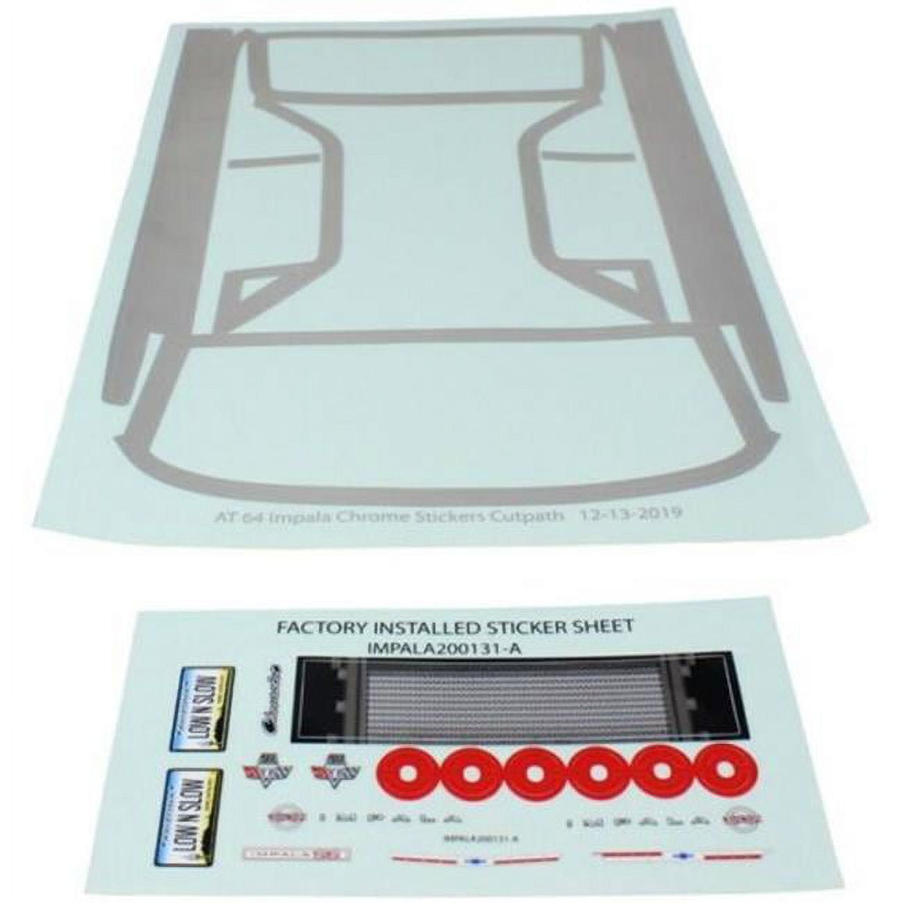 Redcat Racing RER13213 1964 Impala Full Complete Body Sticker - Walmart.com