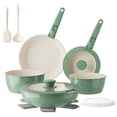 Redchef 16pcs Ceramic Pots and Pans Set Non Stick, Nonstick Cookware ...
