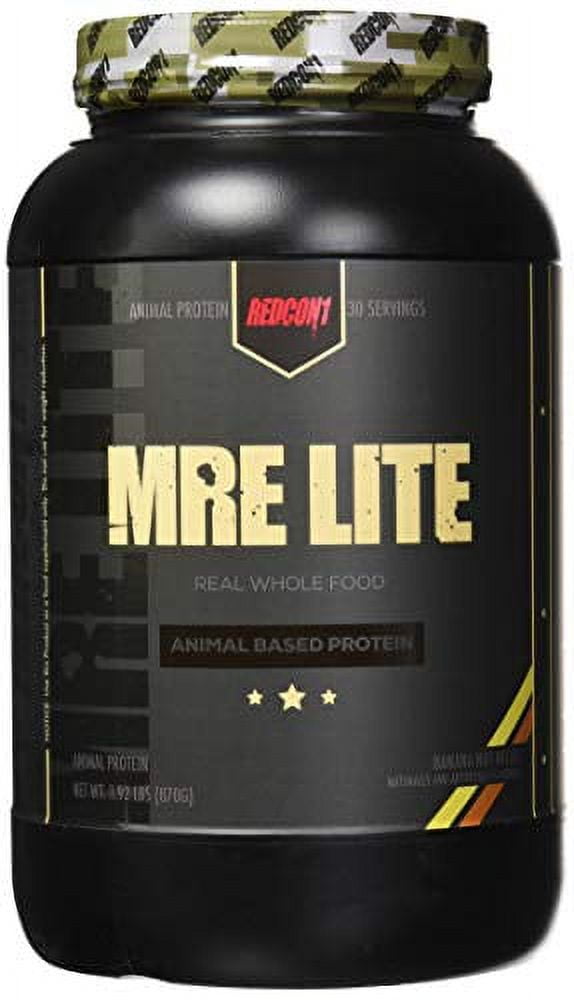 Free Shipping! Redcon1 MRE Lite (Banana Nut Bread) 30 Servings, Animal Based Protein, Contains ...