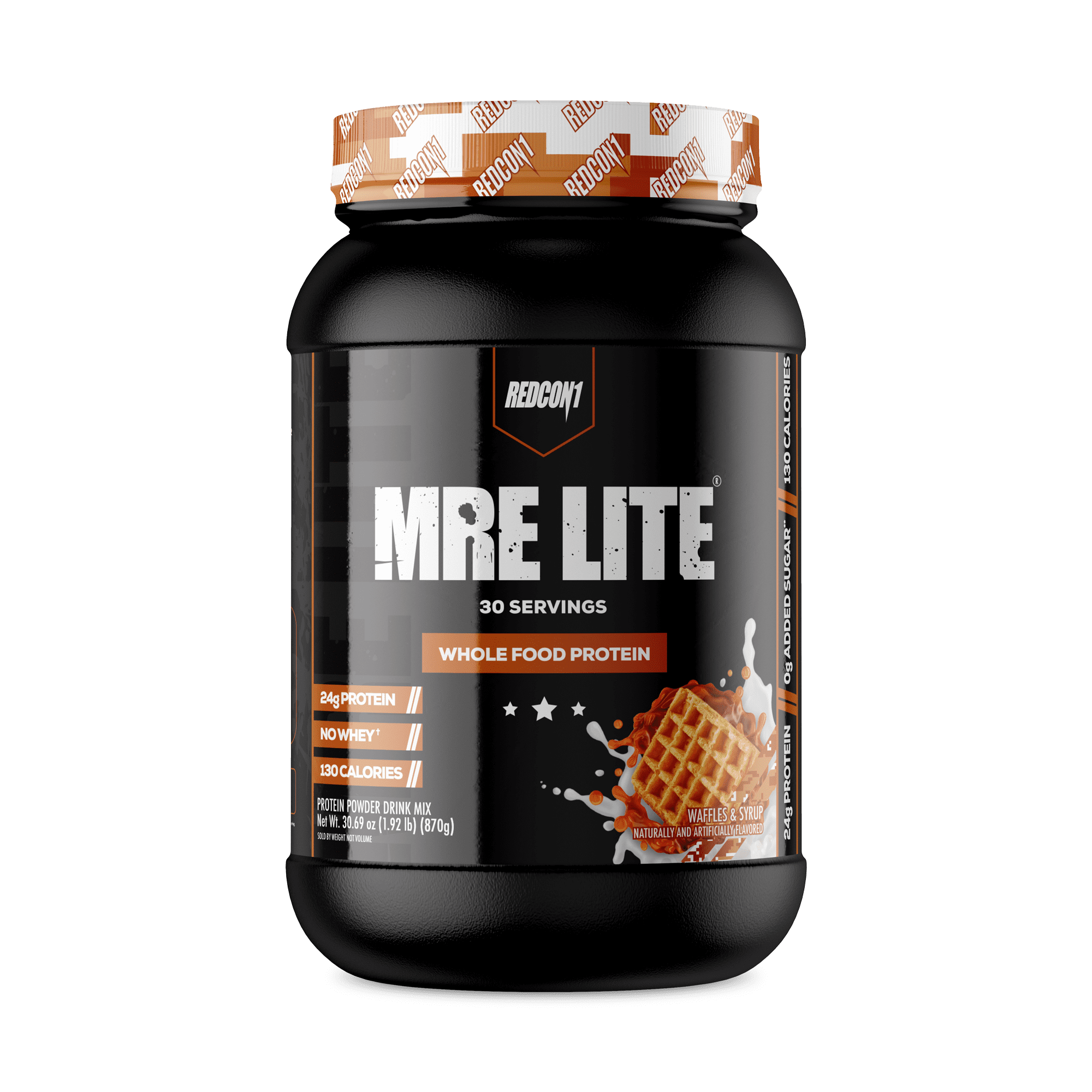 Redcon1 MRE Lite Whole Food Protein Powder Waffles & Syrup, 24g Protein ...