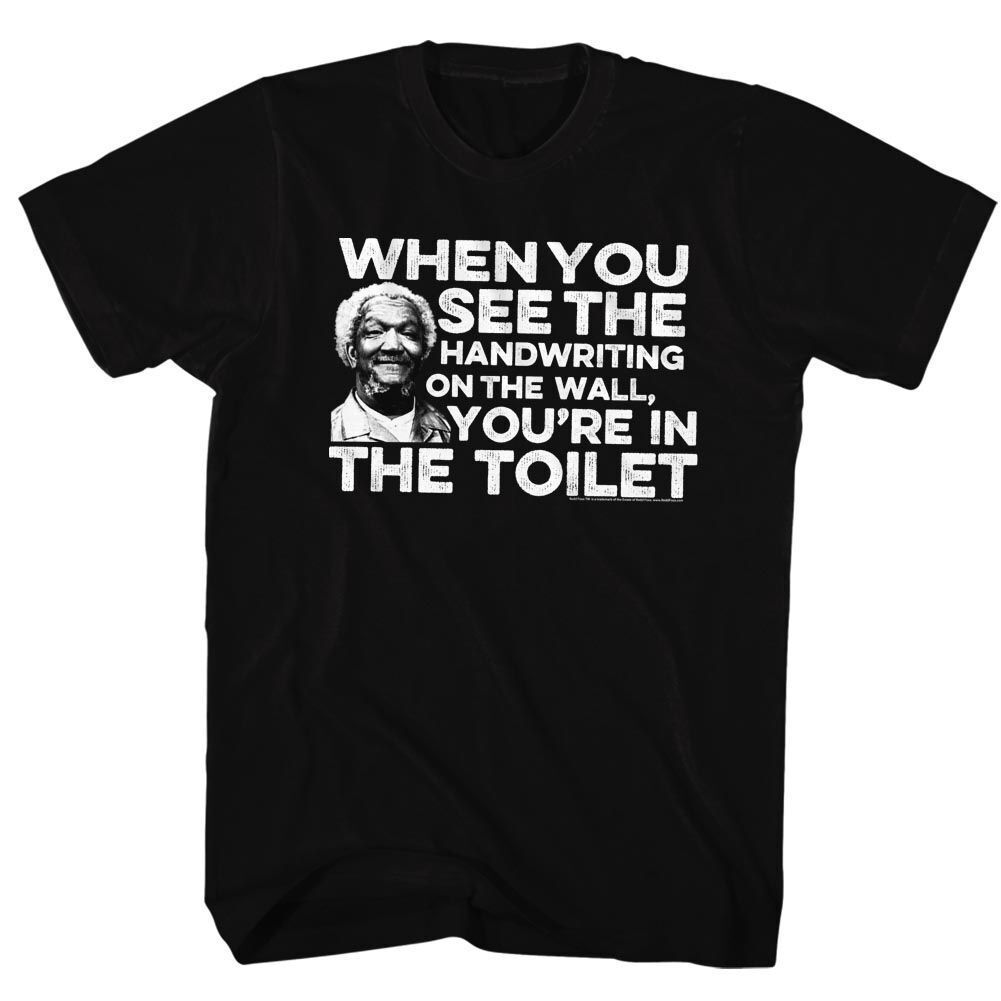 Redd Foxx Toilet Black Icon Shirt - Walmart.com