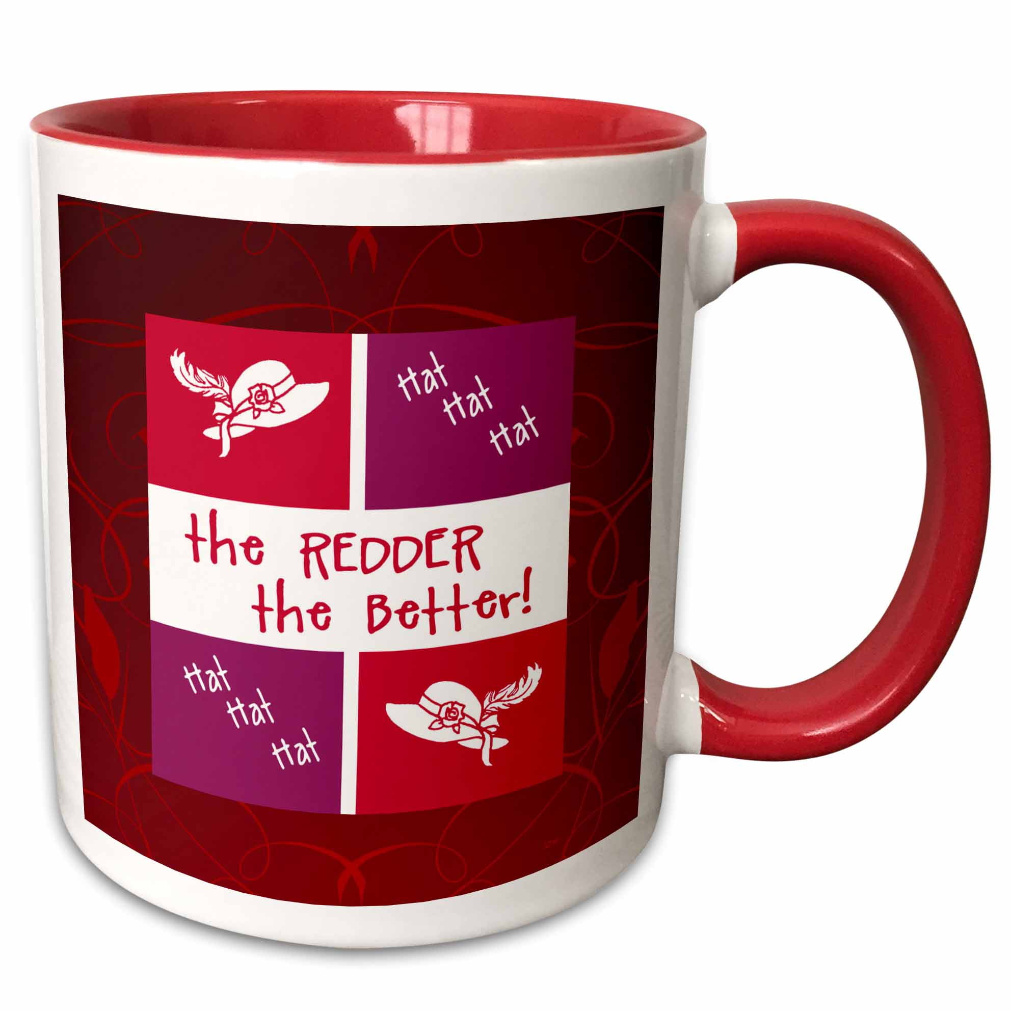 3drose, Redder the Better, 15oz Two-tone Red Mug - Walmart.com