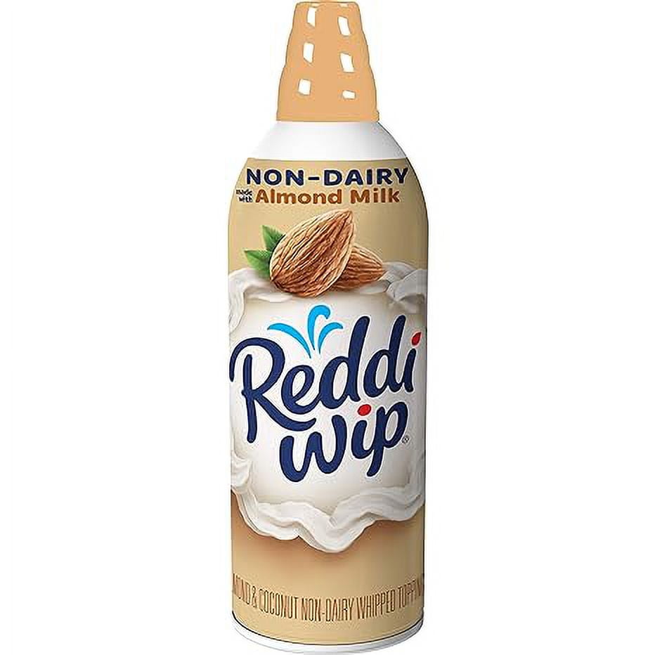 Reddi Wip Non-Dairy Almond Whipped Cream, 6 Ounce - Vegan, Gluten-Free ...