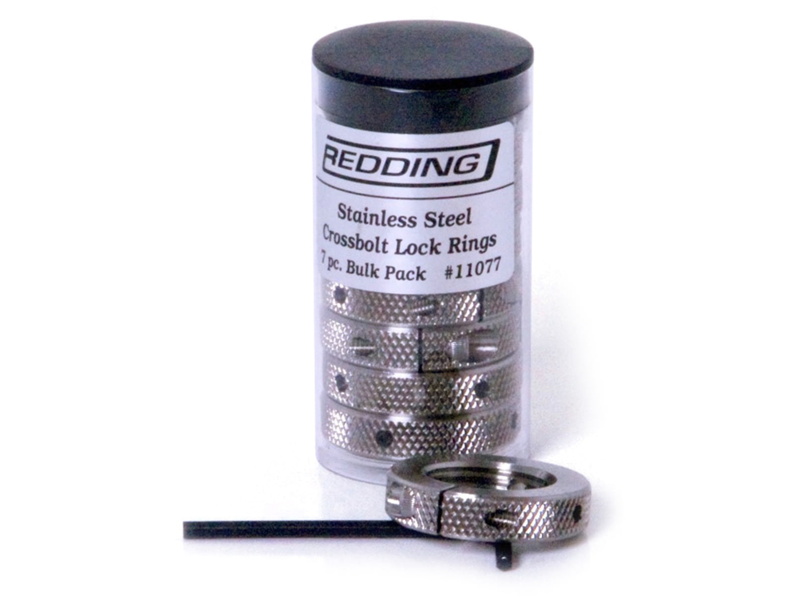 Redding Reloading Crossbolt Die Lock Ring, Stainless Steel, 7 Pack ...