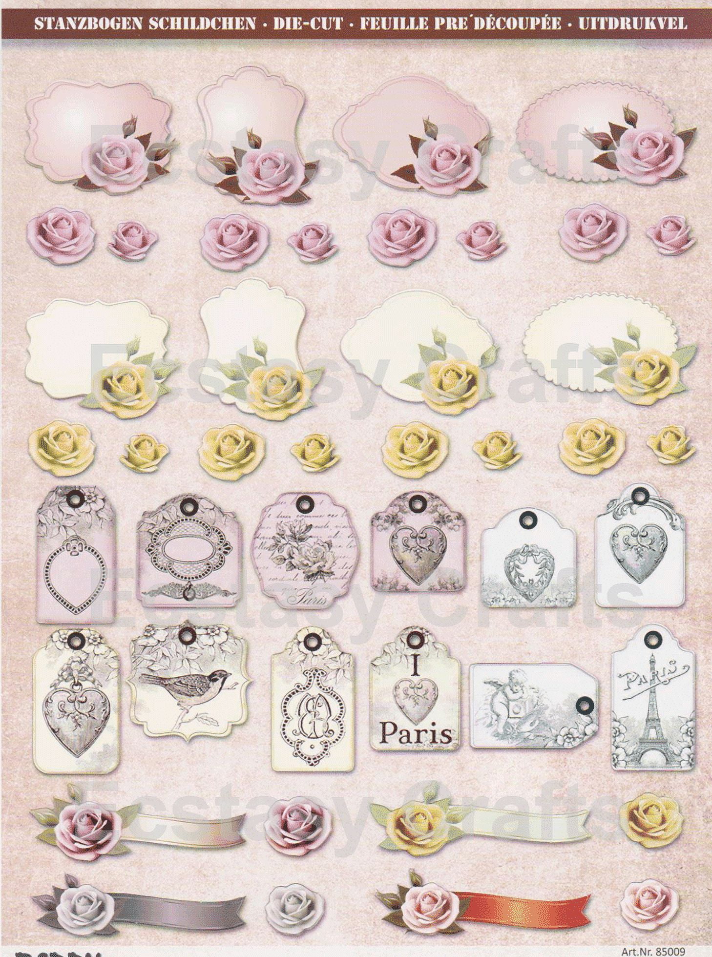 Reddy Creative Cards Pre Cut Sheets - Roses and decorations - Walmart.com