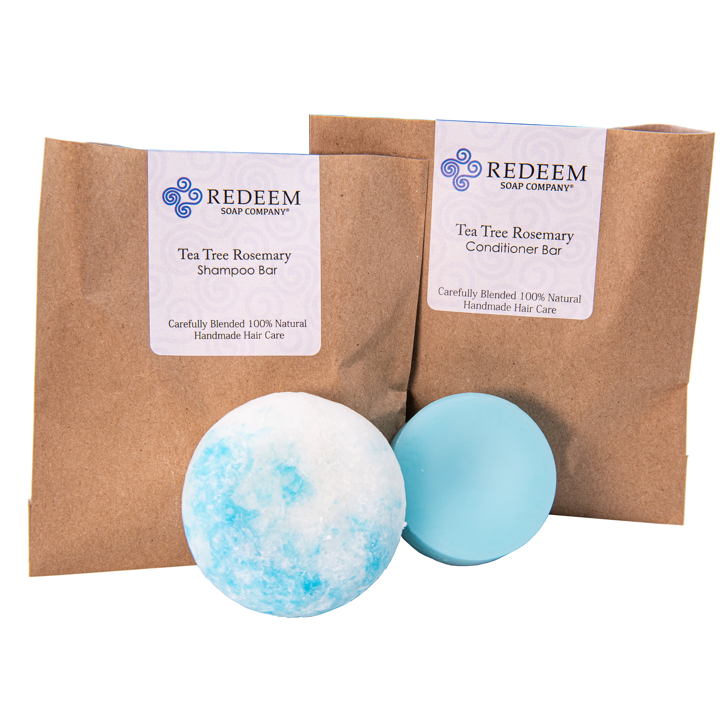 Redeem Soap Company - Tea Tree Rosemary Shampoo Bar and Conditioner Bar ...