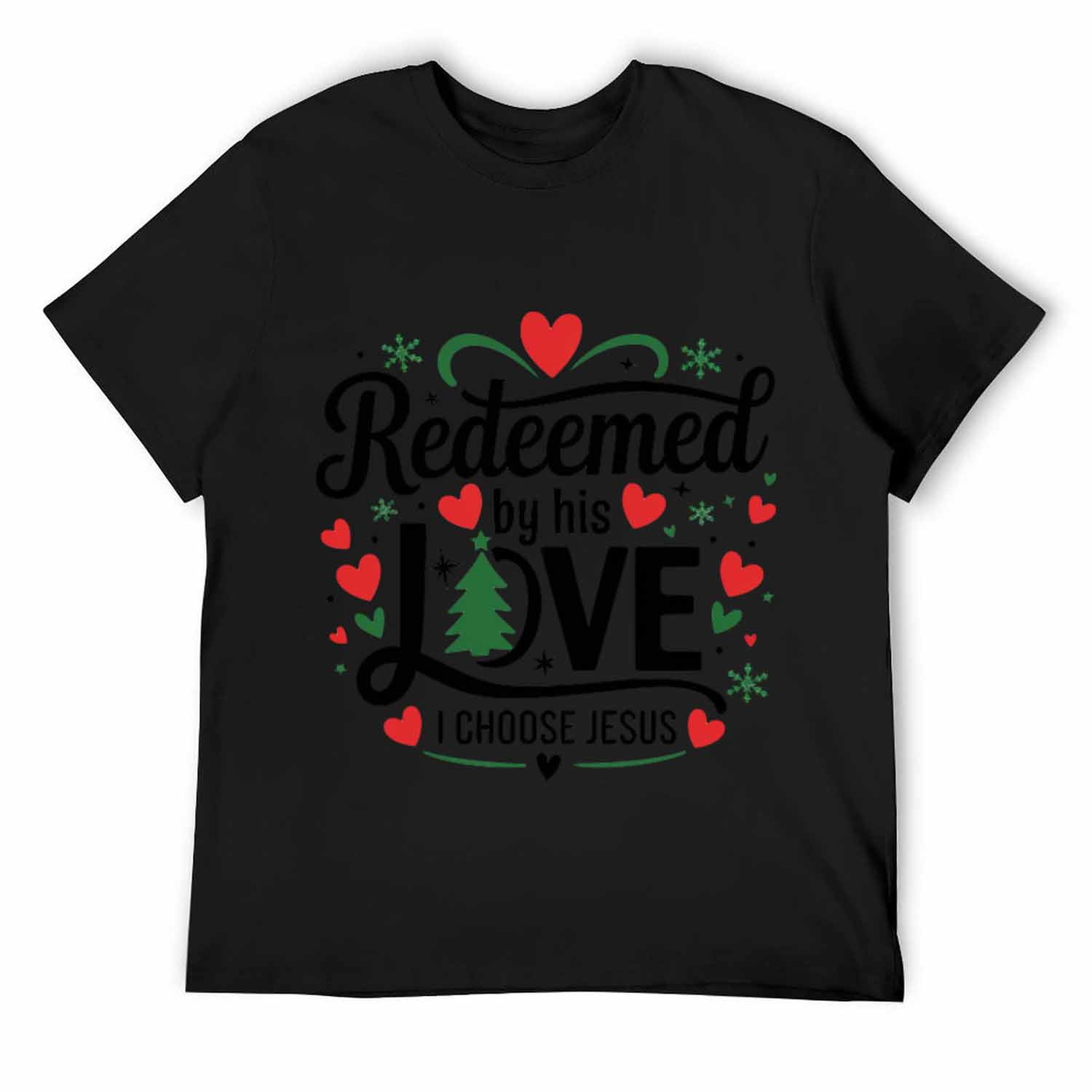 Redeemed by His Love Rainbow Christian Crosses Love Each Other T-Shirt ...