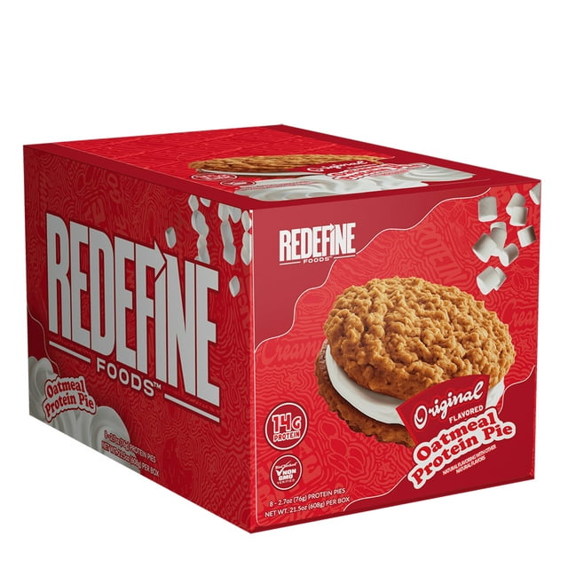 Redefine Foods Oatmeal Protein Pie - Original (8 Pies) - Walmart.com