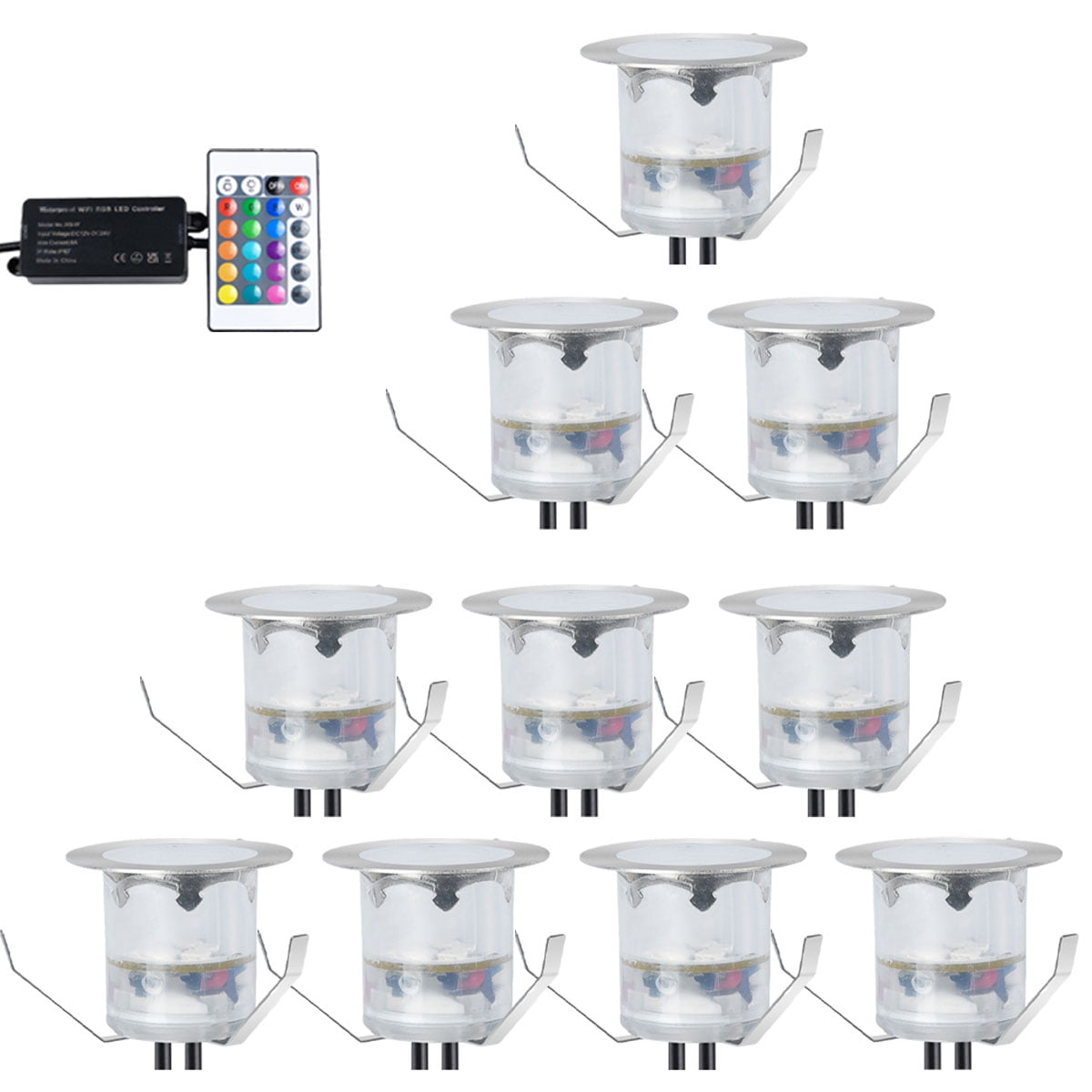 Recessed Deck Lighting, Innovative Low Voltage LED Deck Light Kits With ...