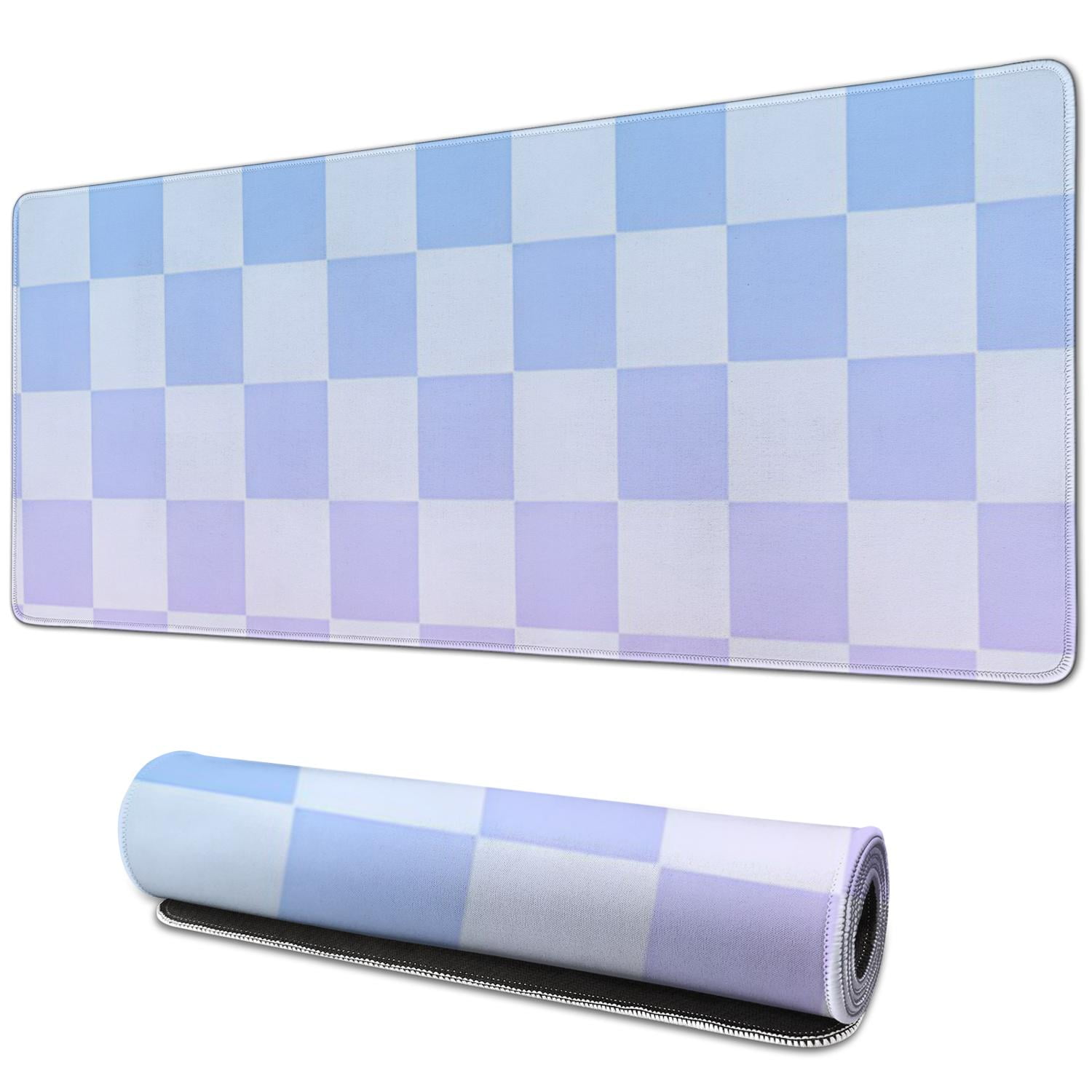 Redefine Your Office Style with Our Pastel Checkered Desk Mat ...