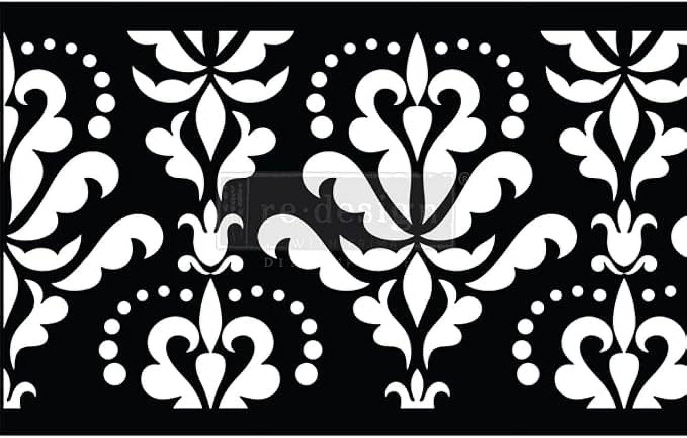 Redesign with Stick & Style Damask Flourish 1 Roll,7"x3Yds (6" Design ...