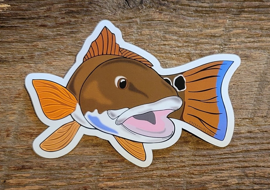 Redfish Sticker Decal - Walmart.com