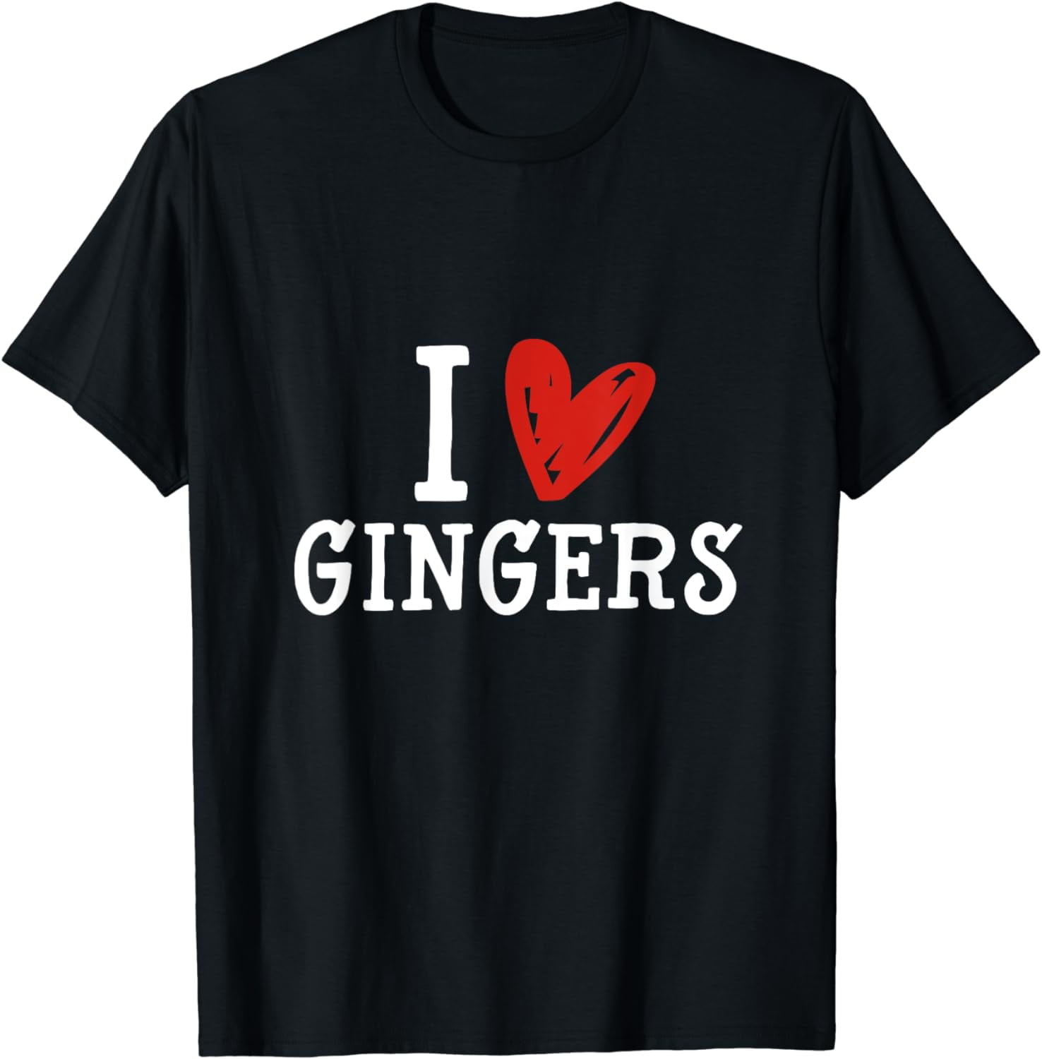 Redhead Lovers Irish Men Women I Love Gingers T-Shirt - Walmart.com