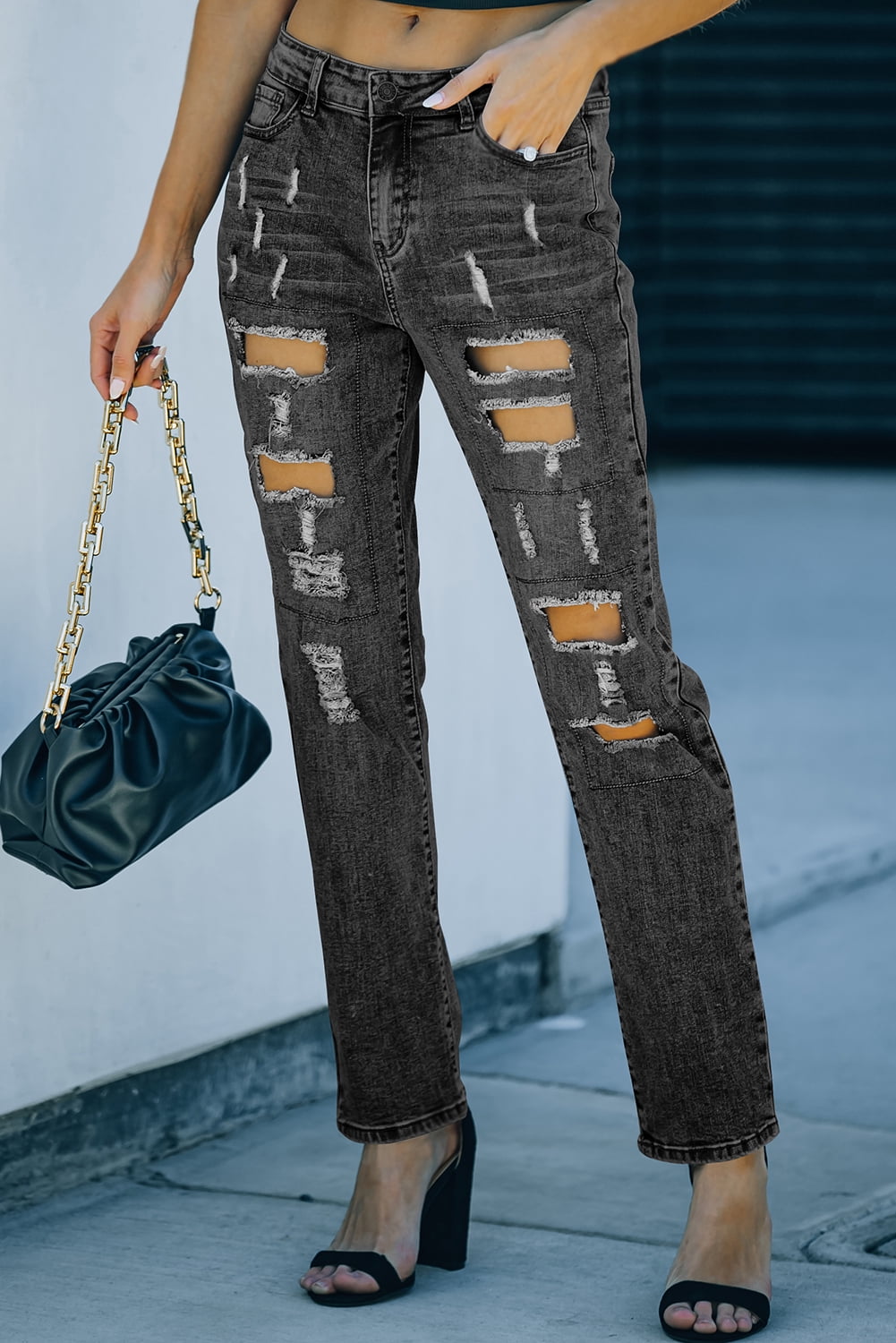 Redhotype Stylish Distressed Jeans - Urban Chic & Comfy Fit! - Walmart.com