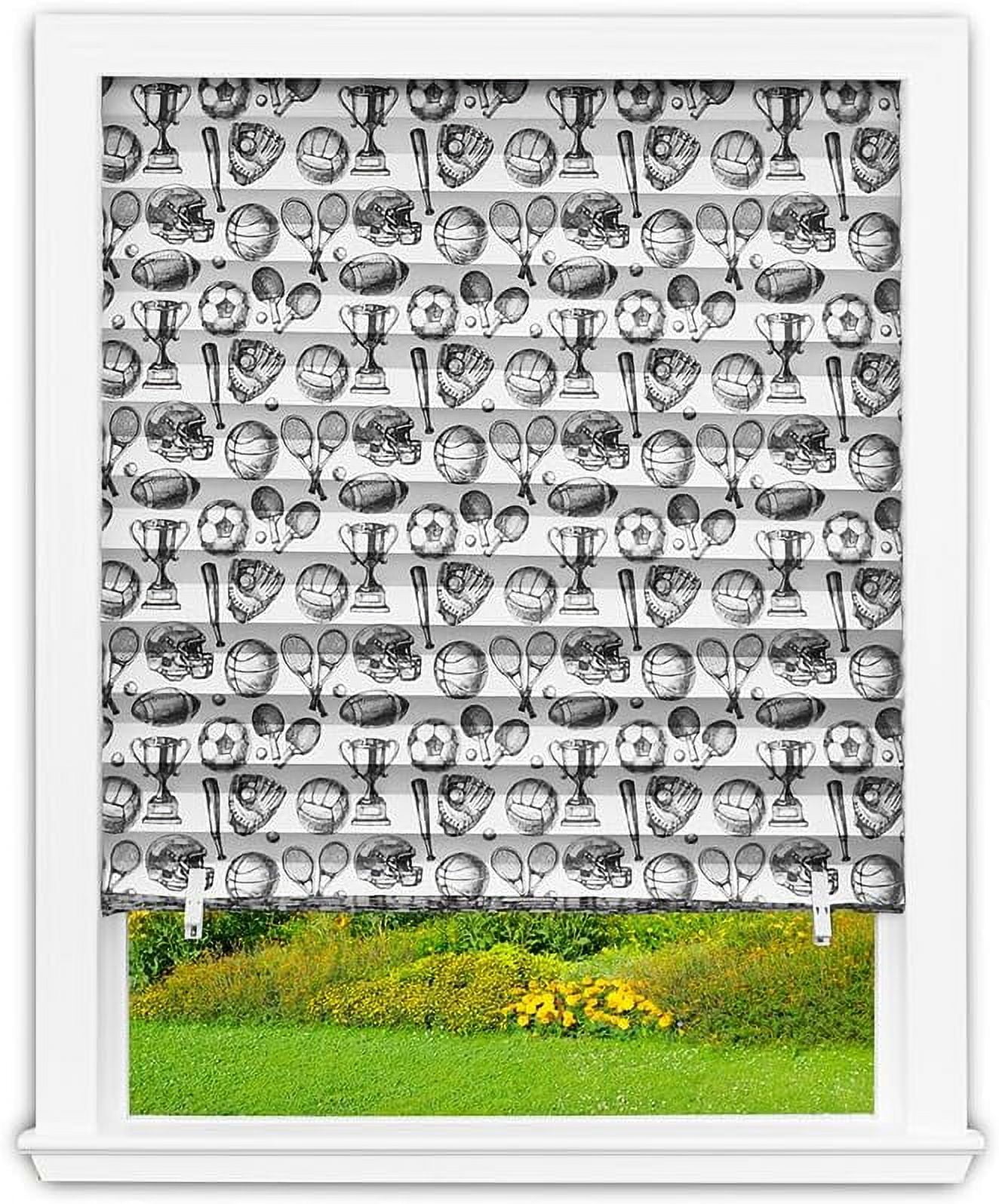 Redi Shade No Tools Original Light Filtering Pleated Paper Shade Sports ...